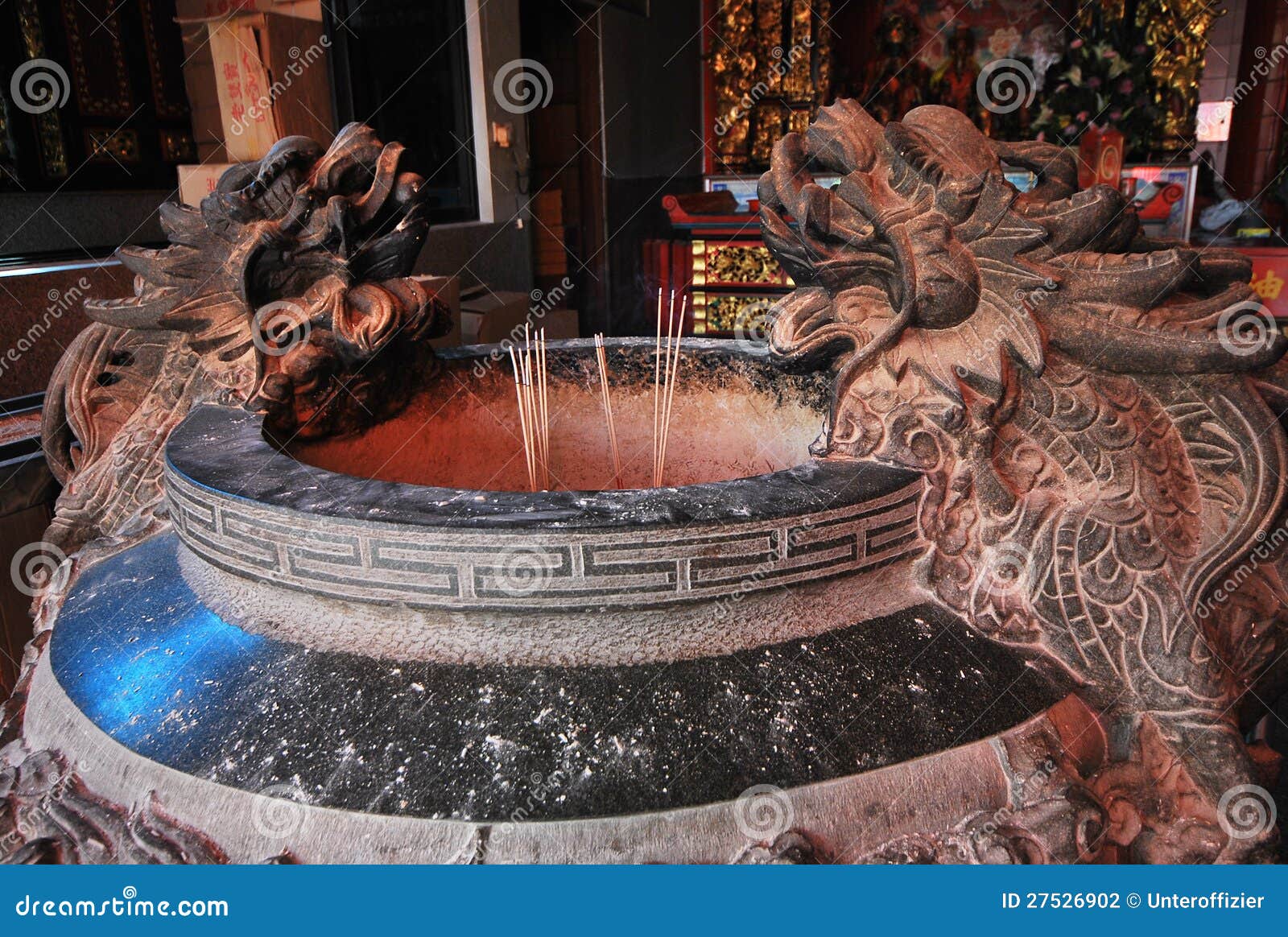 Incense Ash Urn stock photo. Image of clay, emperor, jade - 27526902