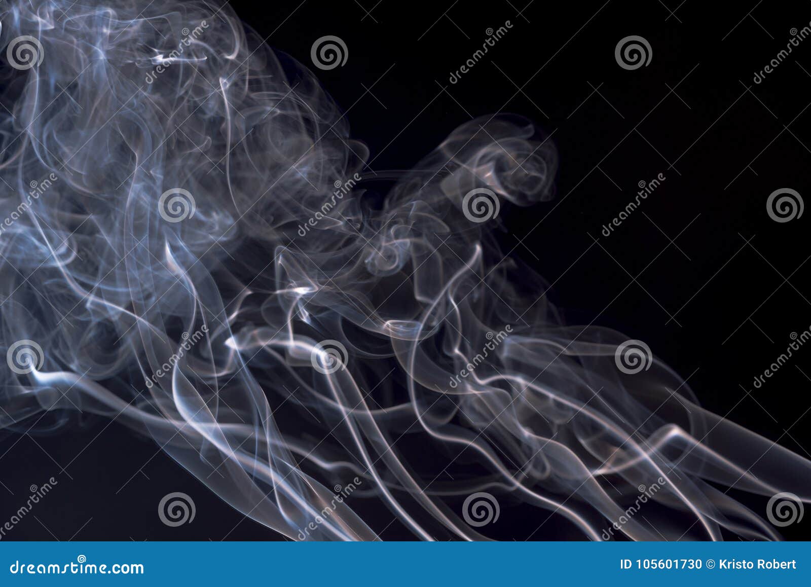 Incense on a Black Background. Stock Photo - Image of black, flow ...