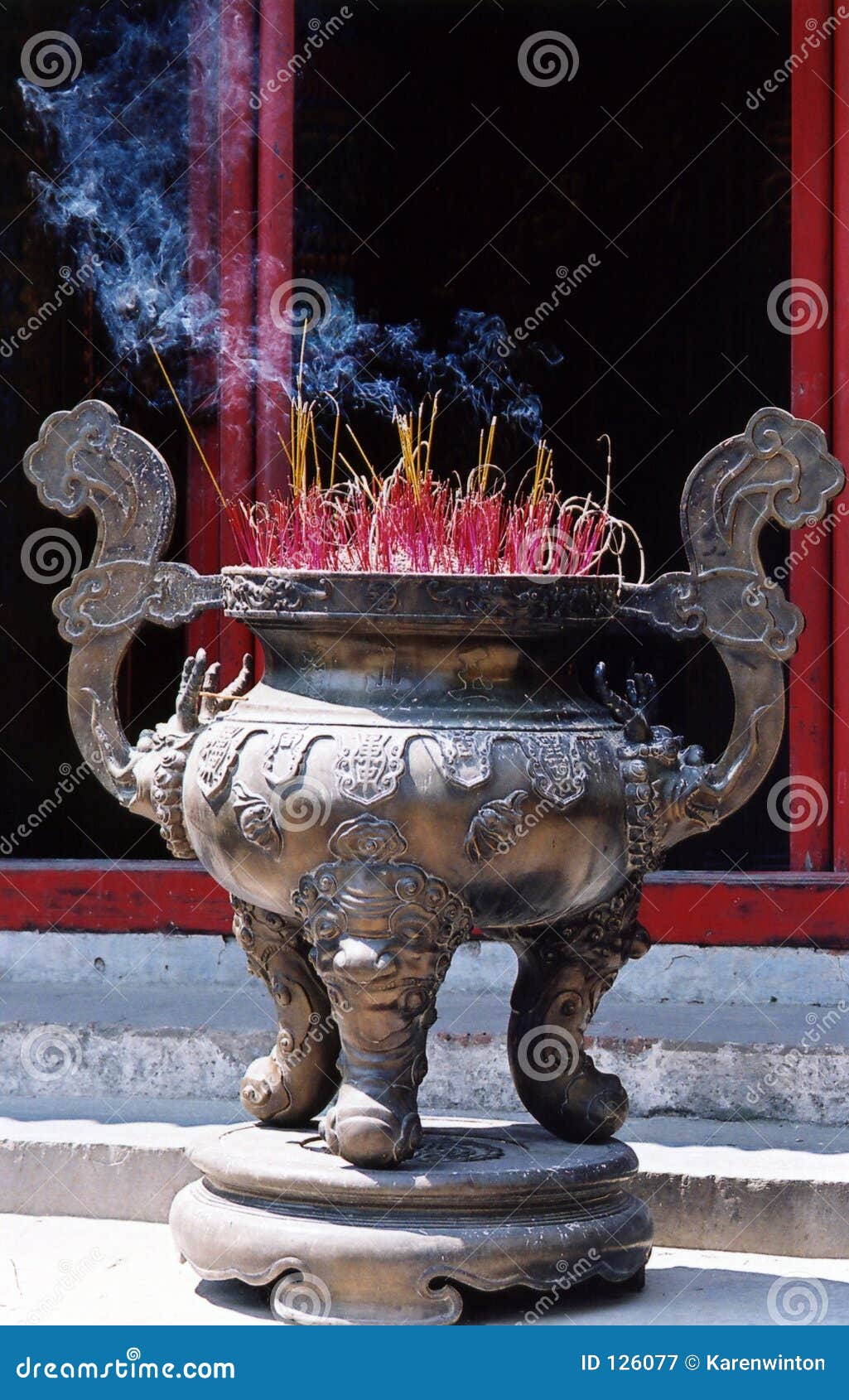 Incense burning stock image. Image of worship, travel, burning - 126077