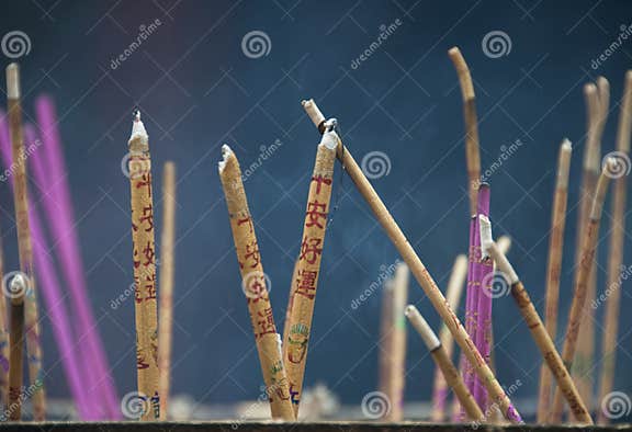 Incense Burning, Beijing stock image. Image of close - 11237567