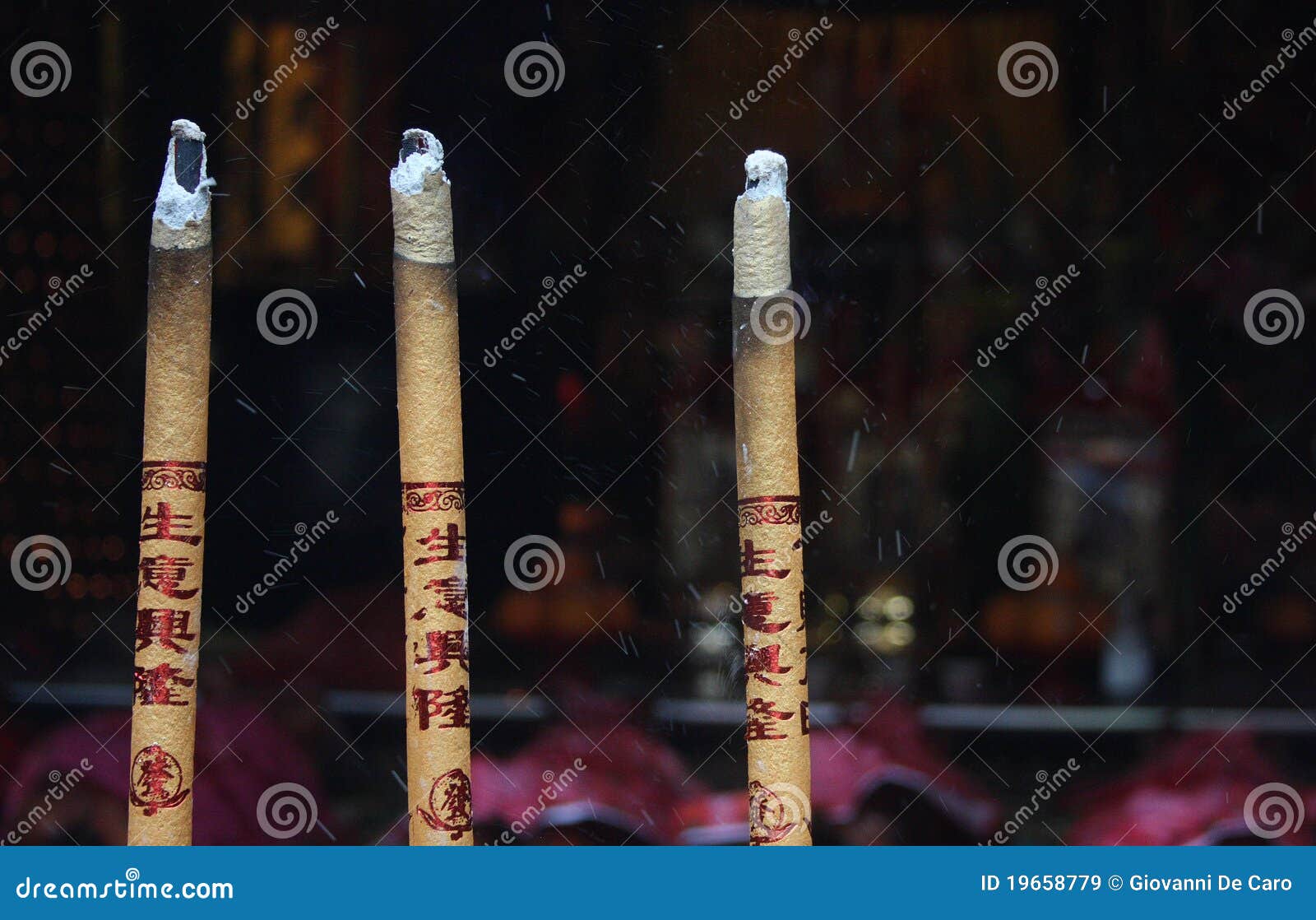 Incense Burning in a Temple Stock Image - Image of china, chinese: 19658779
