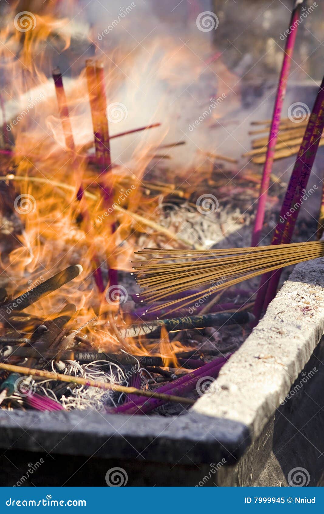 Incense burnt for prayers stock image. Image of burn, alive - 7999945