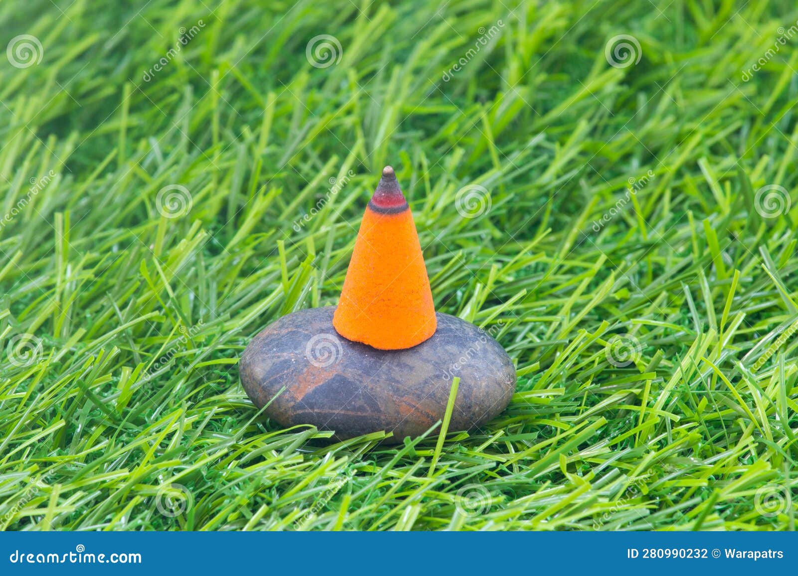 Incense cone on stone stock photo. Image of asia, cone - 280990232