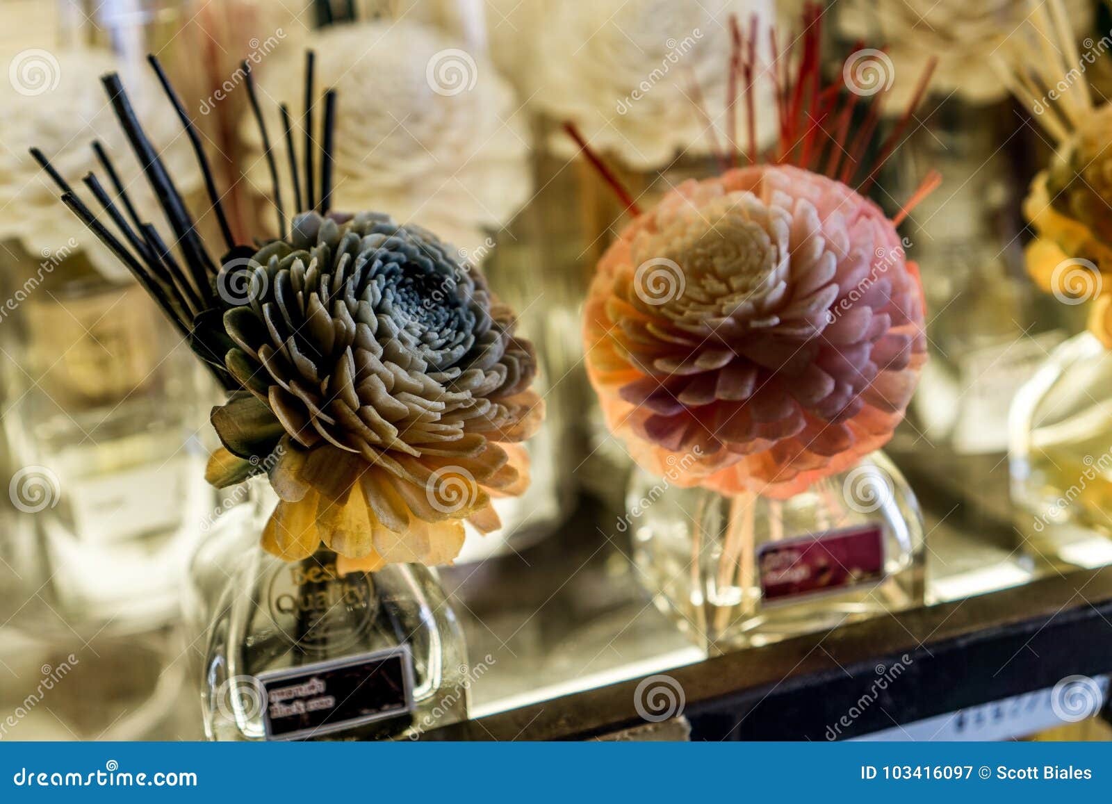Incense Diffuser in Glass Container - Crystal Editorial Photography ...