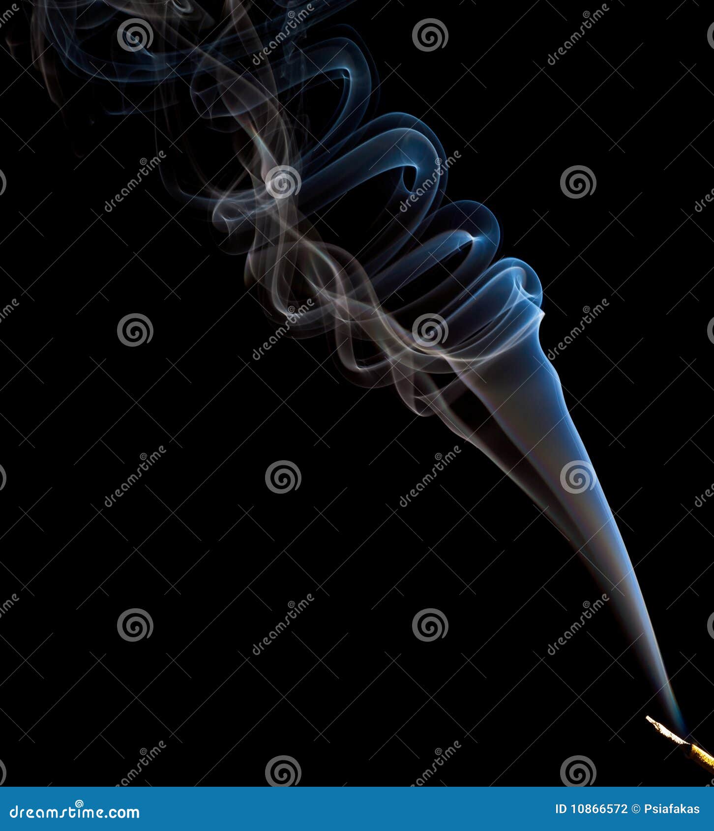 Incense smoke trails stock photo. Image of colors, calmness - 10866572