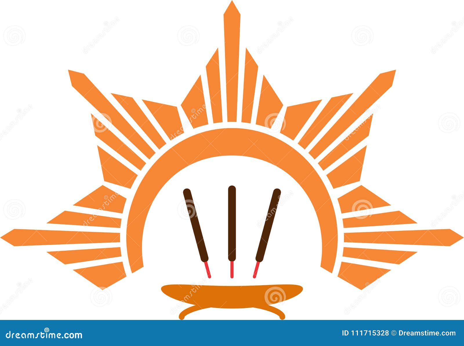 Incense Stick Vector Design Stock Vector - Illustration of logo, flower ...