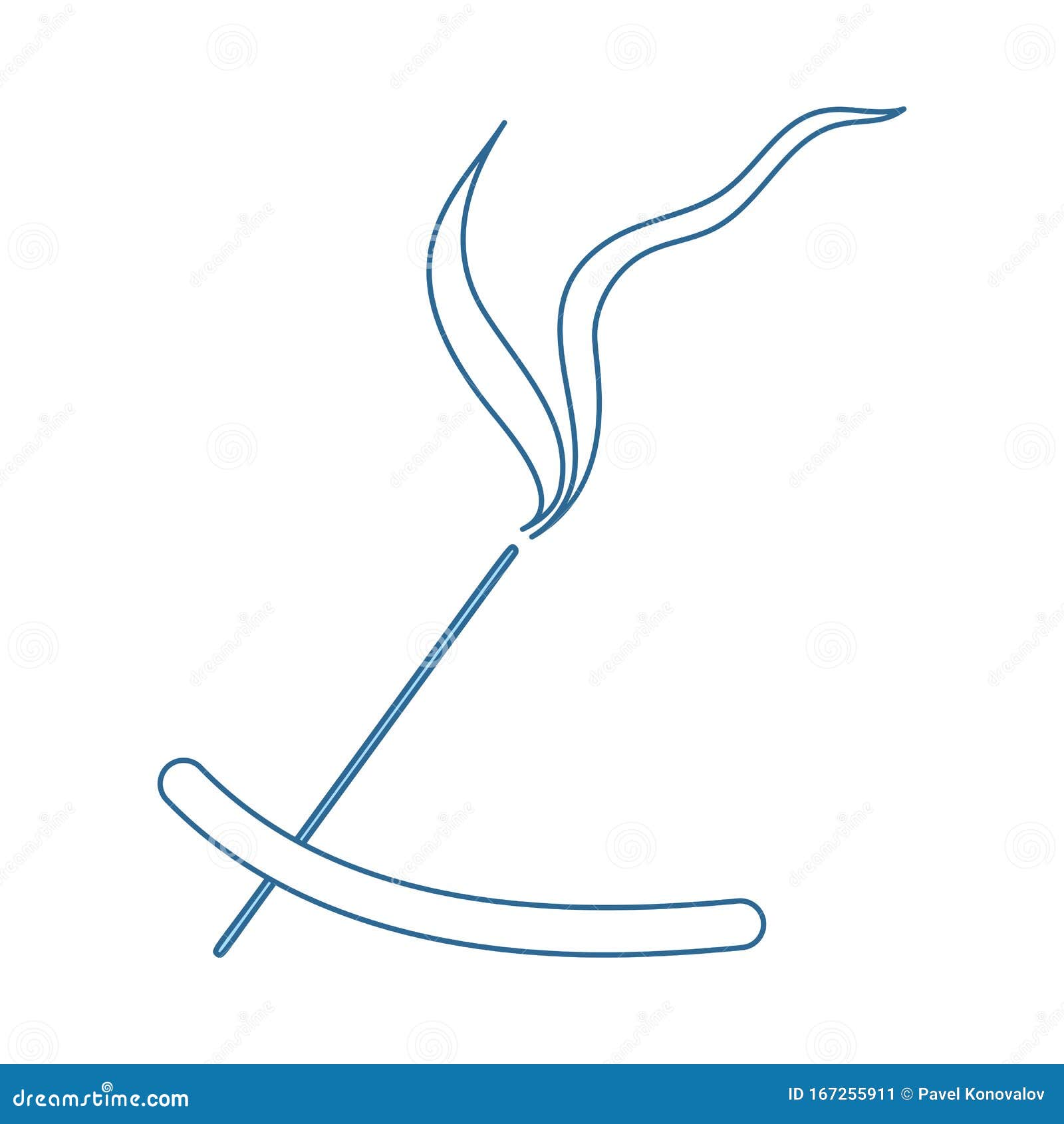 Incense Sticks Icon stock vector. Illustration of incense - 167255911