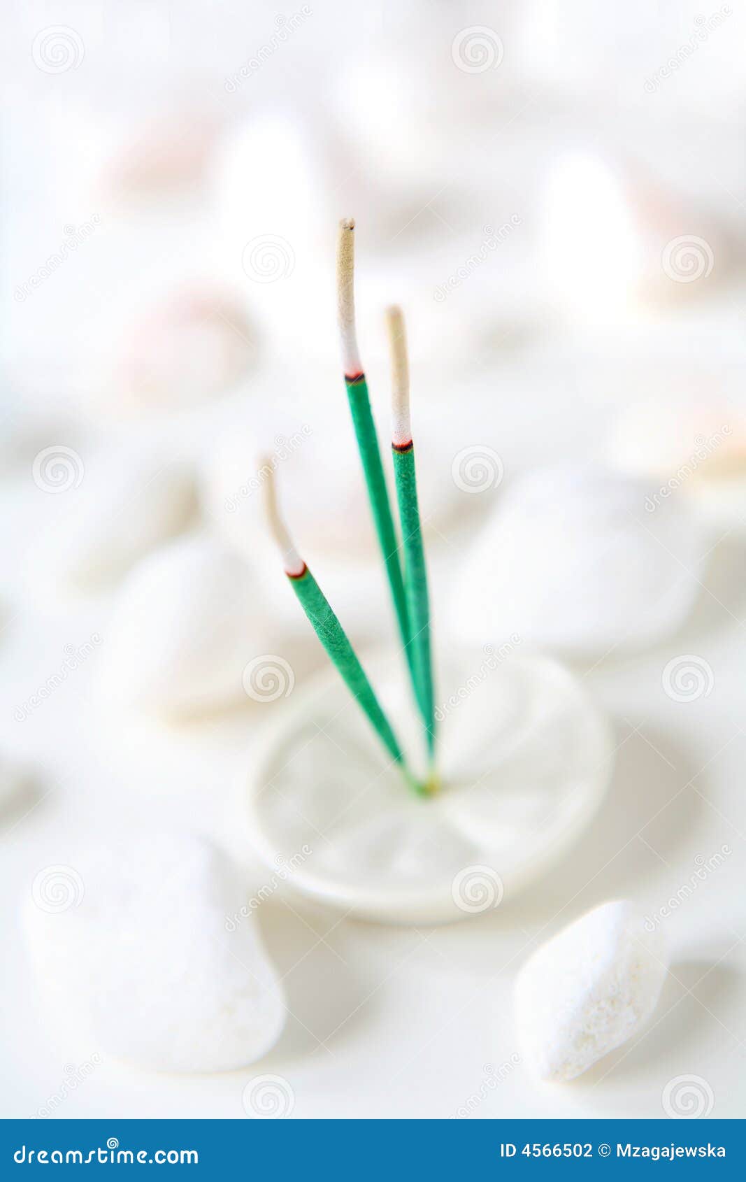 Incense Sticks and White Stones Stock Photo - Image of life, interior ...