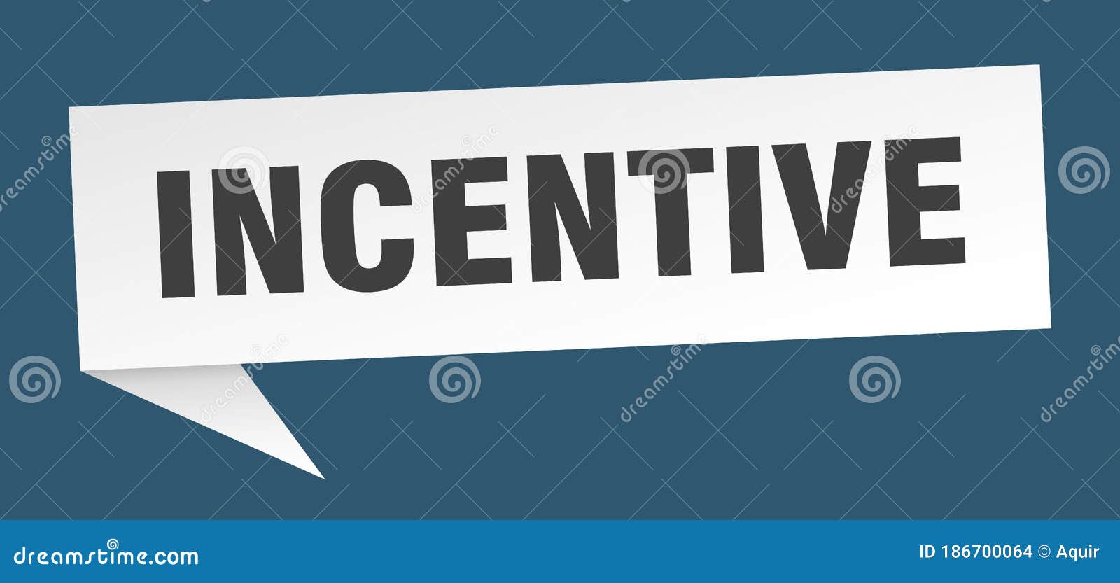 Incentive Banner. Incentive Speech Bubble Stock Vector - Illustration ...