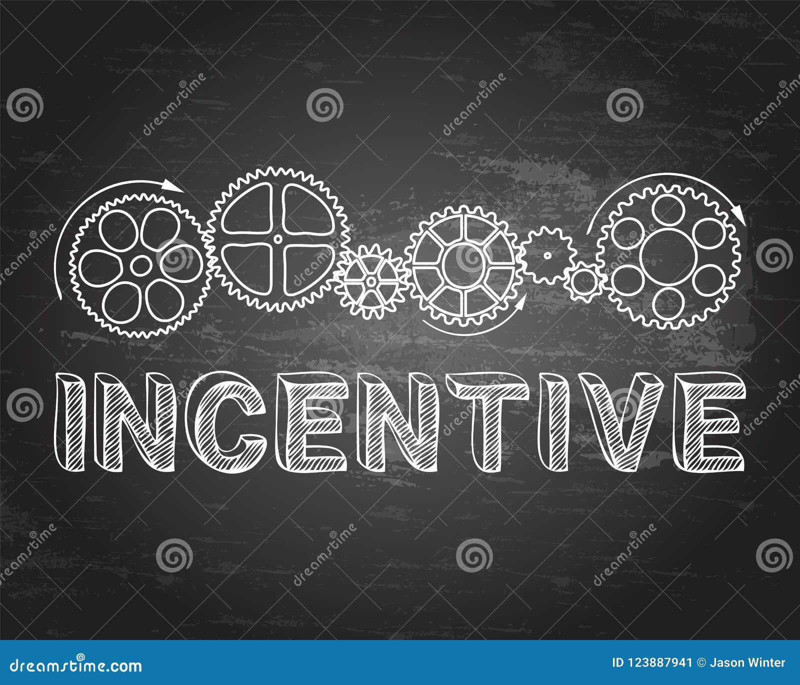 Incentive Gear Wheels Graph Paper Vector Illustration | CartoonDealer ...