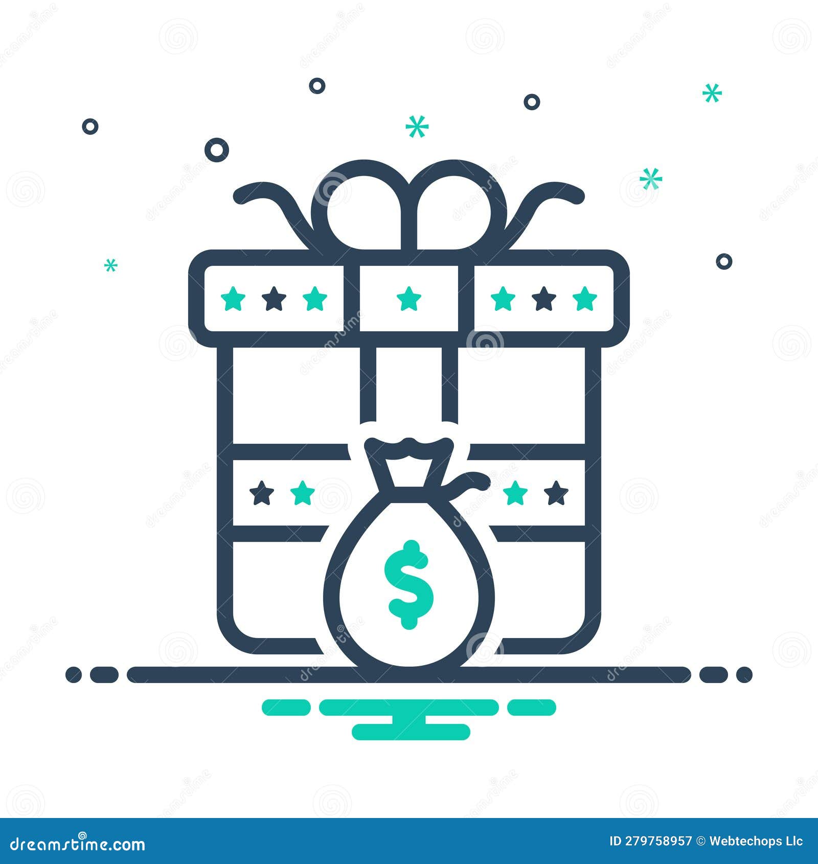 Mix Icon for Incentive, Gift Box and Surprise Stock Vector ...