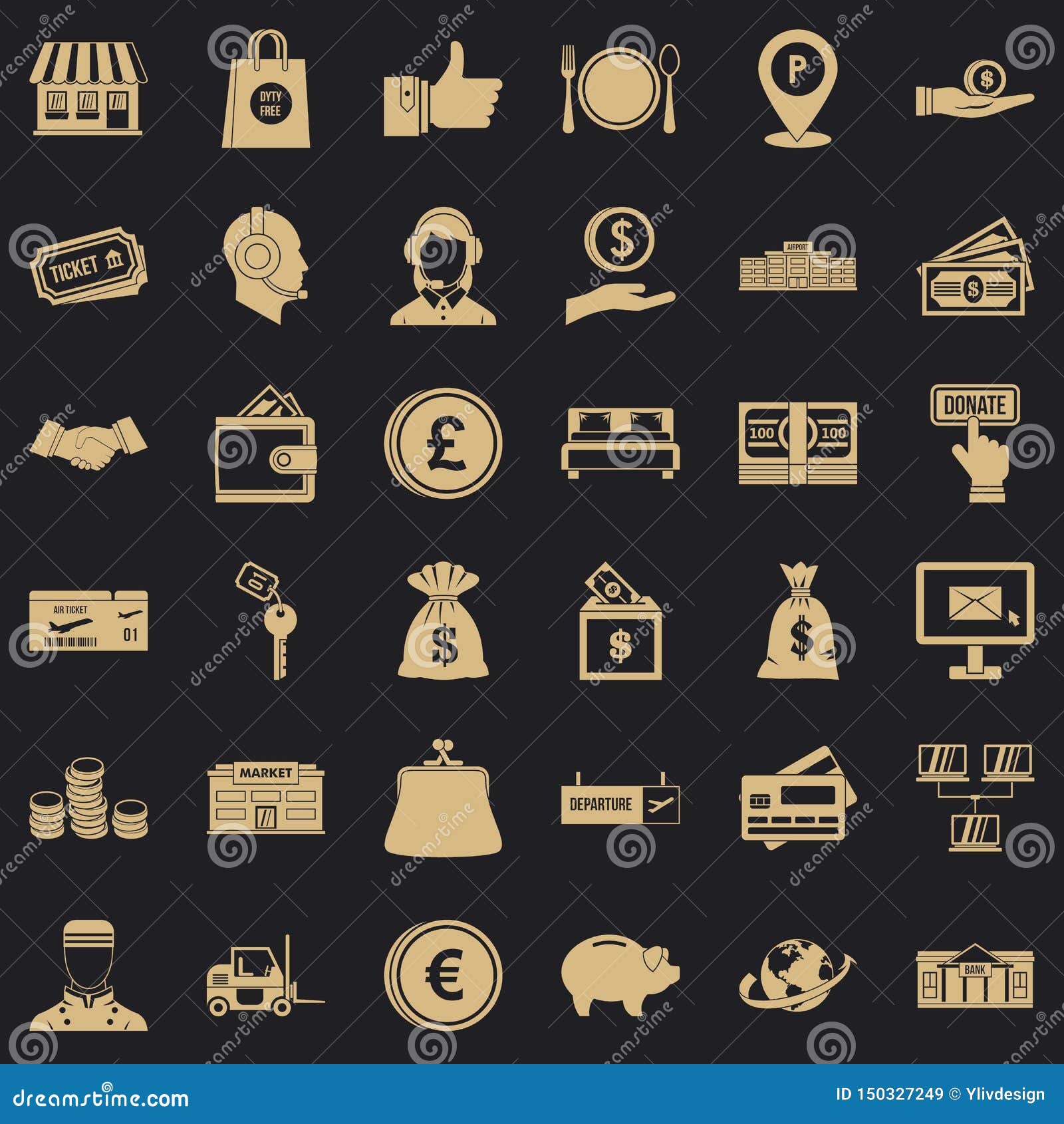 Incentive Icons Set, Simple Style Stock Vector - Illustration of ...