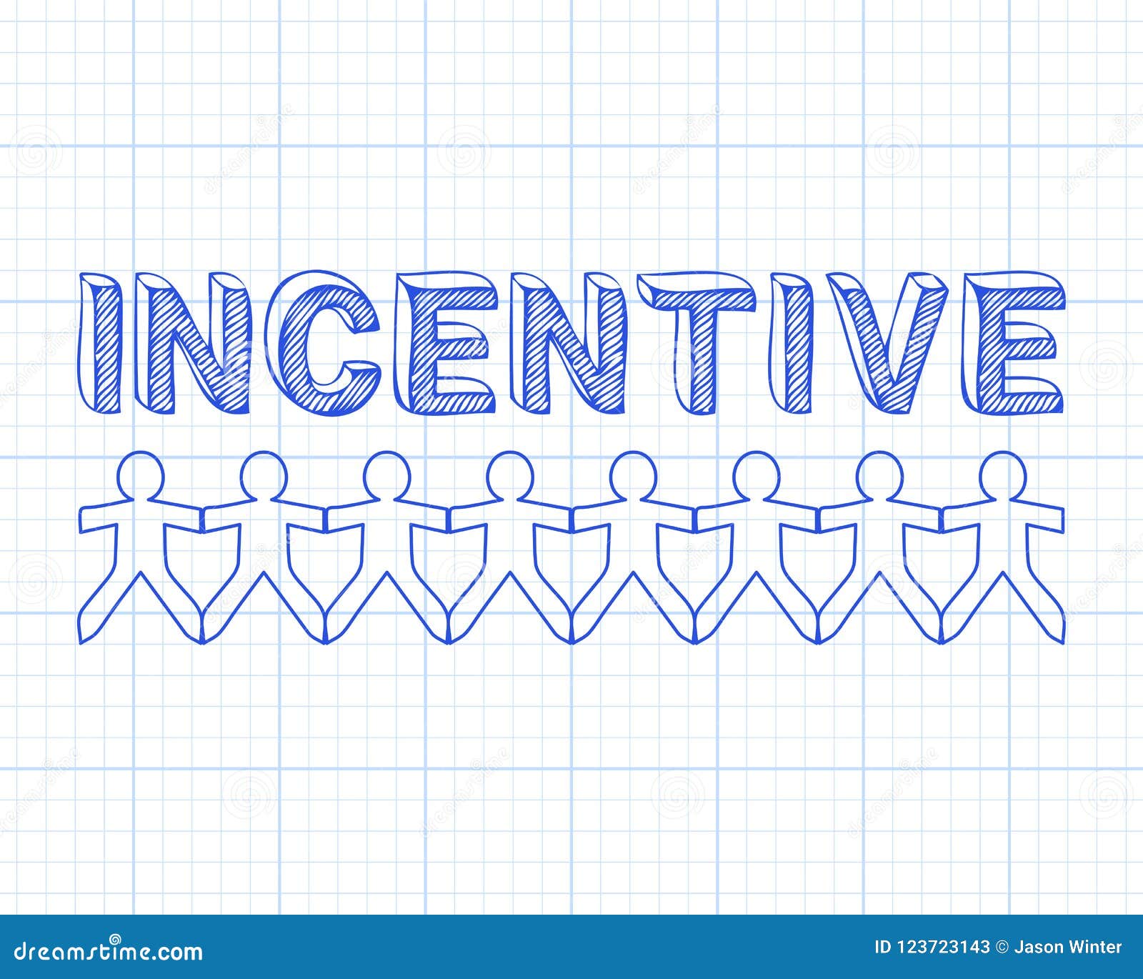 Incentive People Graph Paper Stock Vector - Illustration of background ...