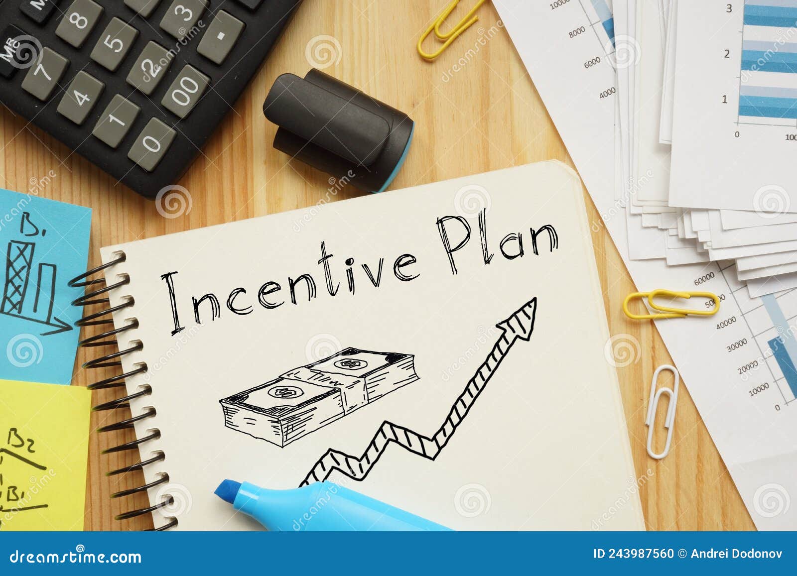 Incentive Plan is Shown on the Photo Using the Text Stock Photo - Image ...