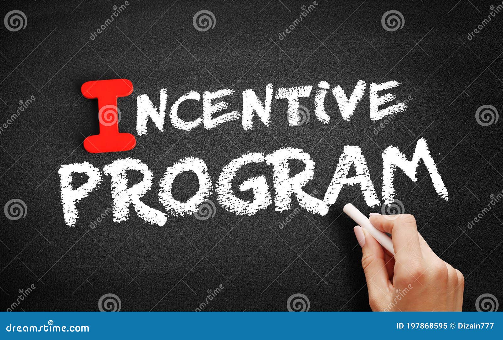 Incentive Program Text on Blackboard Stock Image - Image of marketing ...