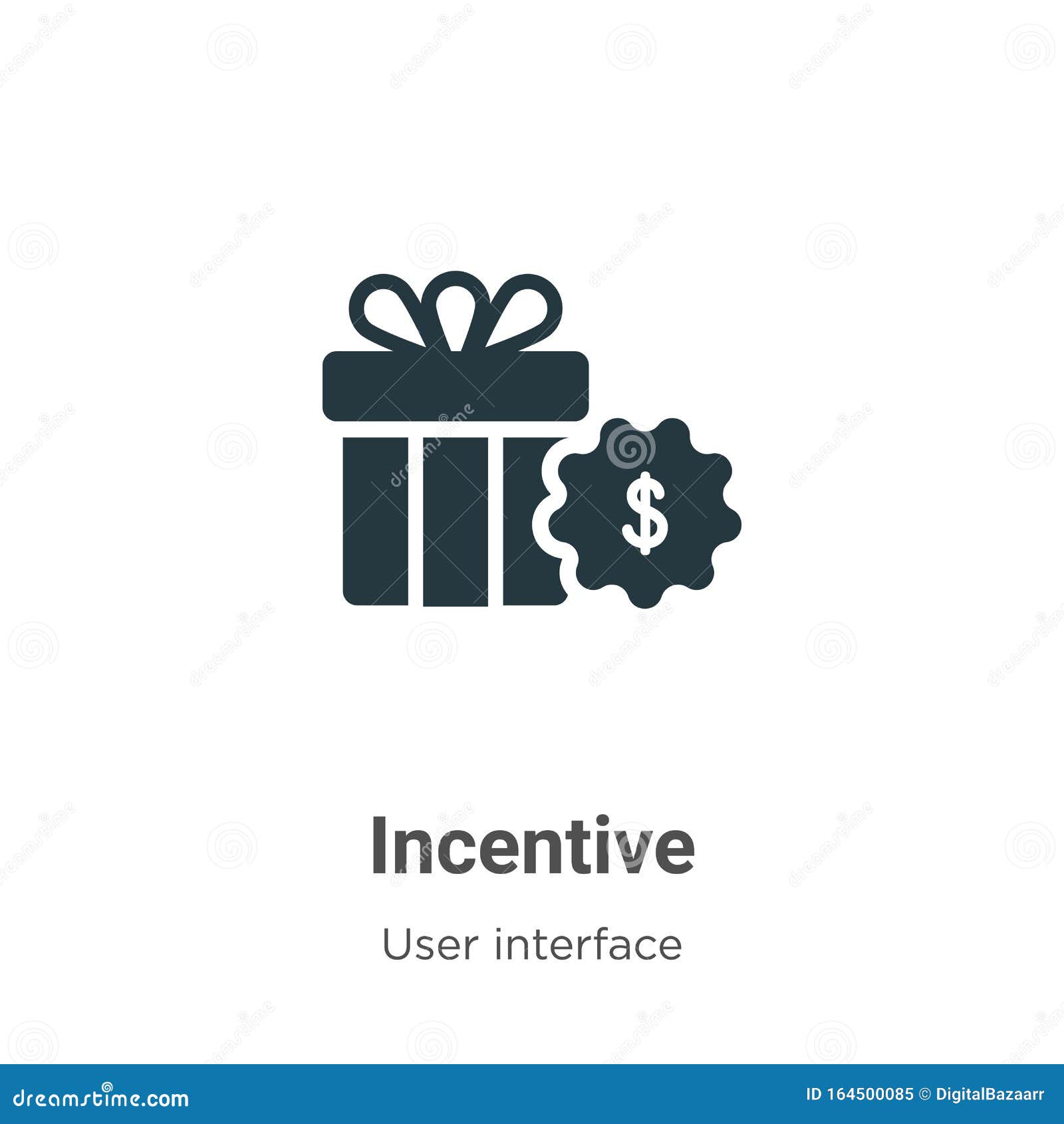 Incentive Vector Icon on White Background. Flat Vector Incentive Icon ...