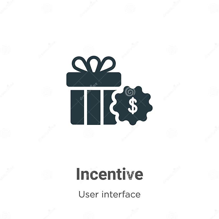 Incentive Vector Icon on White Background. Flat Vector Incentive Icon ...