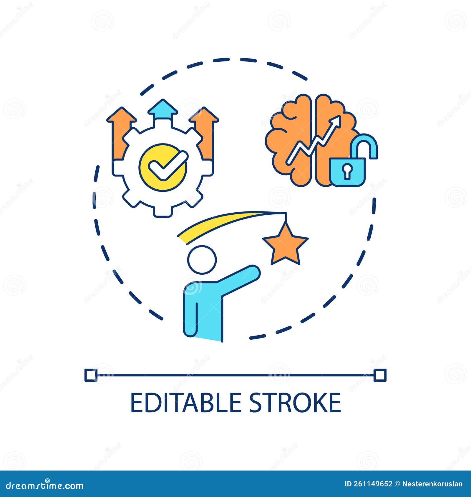 Incentives for Learning Concept Icon Stock Vector - Illustration of ...