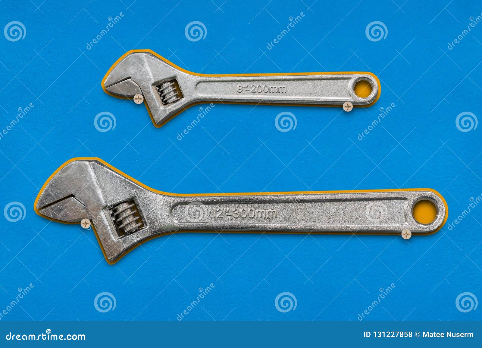 8-inch and 12-inch Adjustable Spanners Shadow Board Stock Photo - Image ...