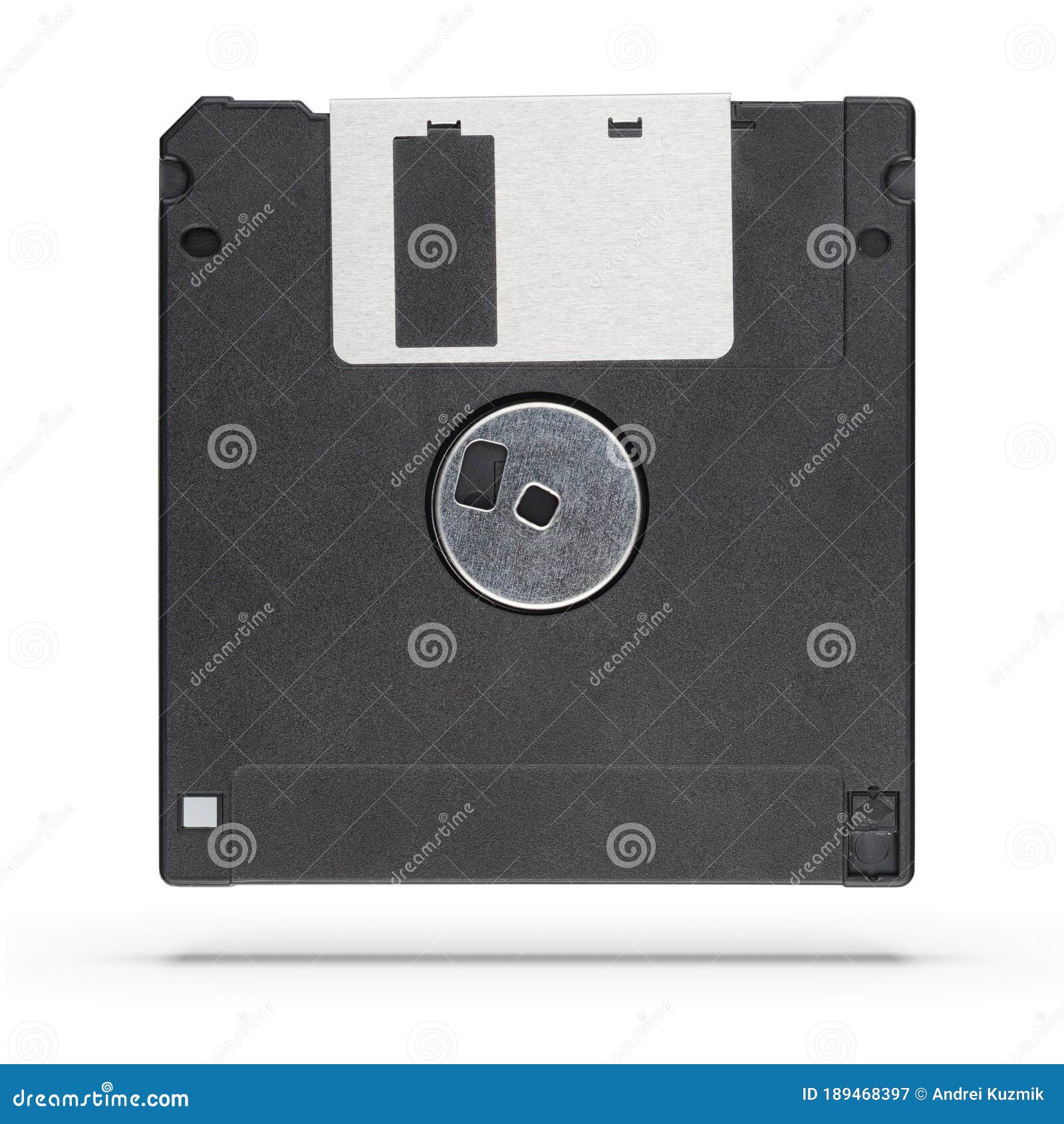 A 3.5-inch Floppy Disk or Diskette Isolated on White Stock Image ...