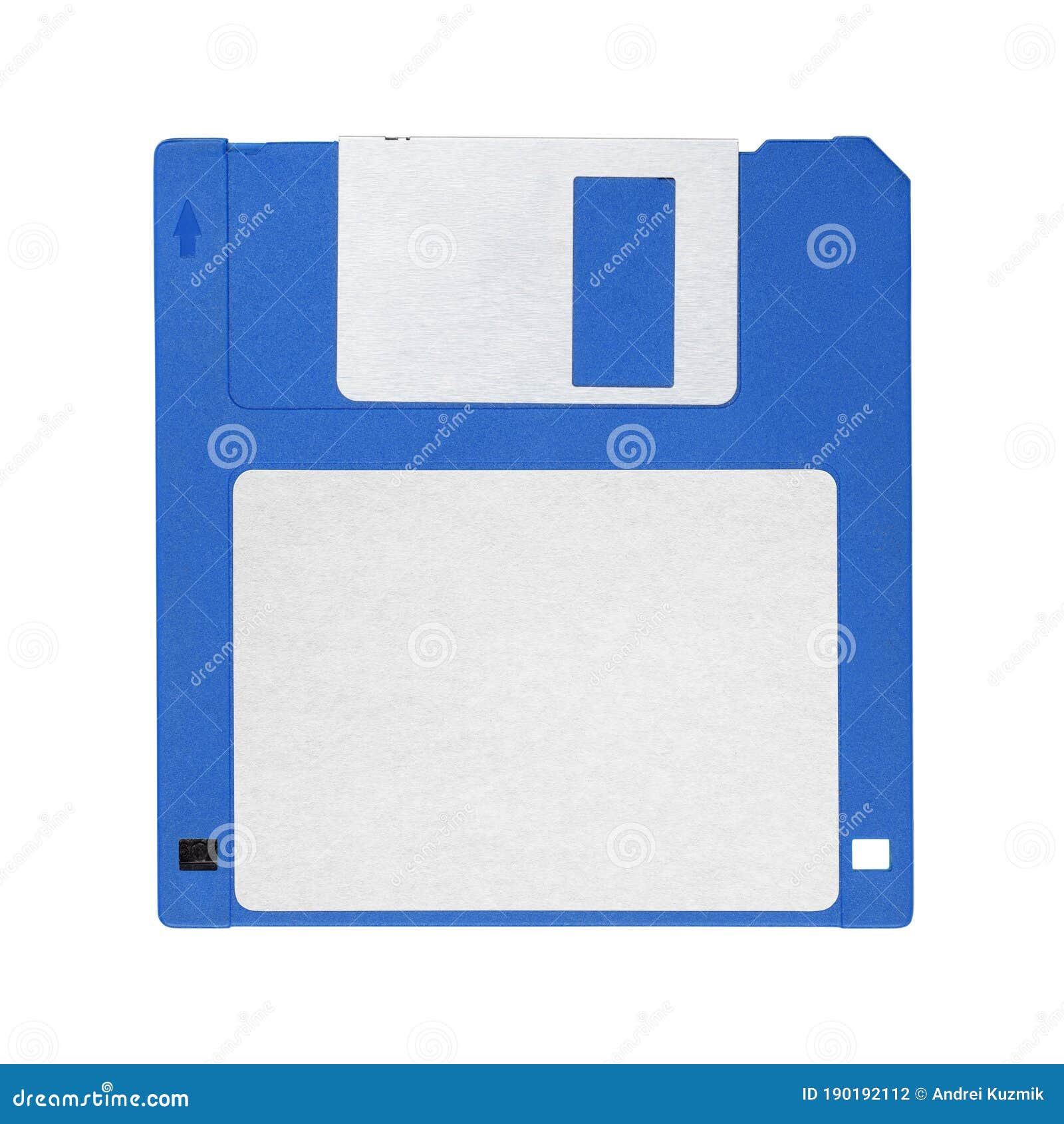 A 3.5-inch Floppy Disk or Diskette Isolated on White Stock Photo ...