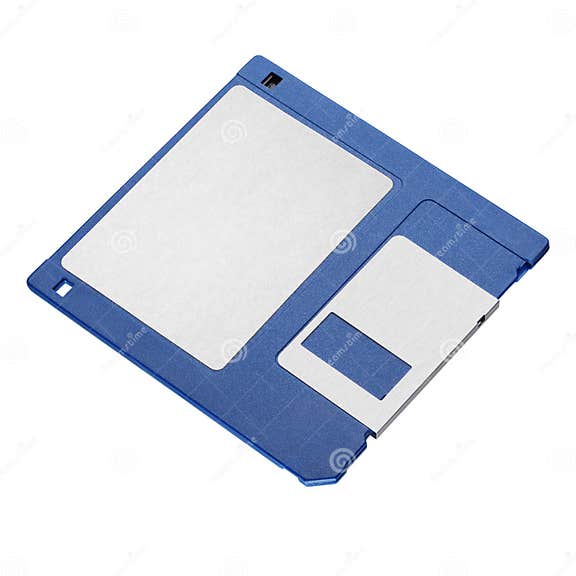 A 3.5-inch Floppy Disk or Diskette Isolated on White Stock Image ...
