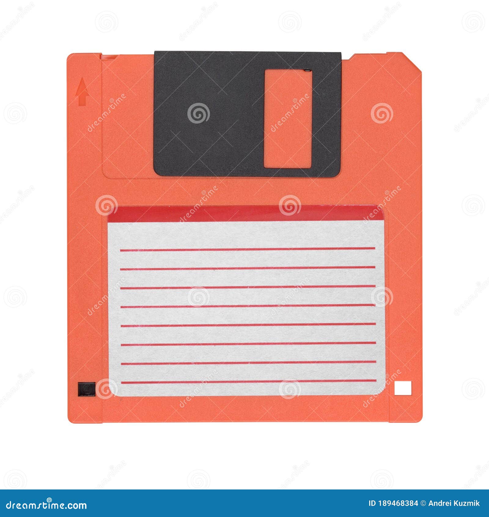 A 3.5-inch Floppy Disk or Diskette Isolated on White Stock Photo ...