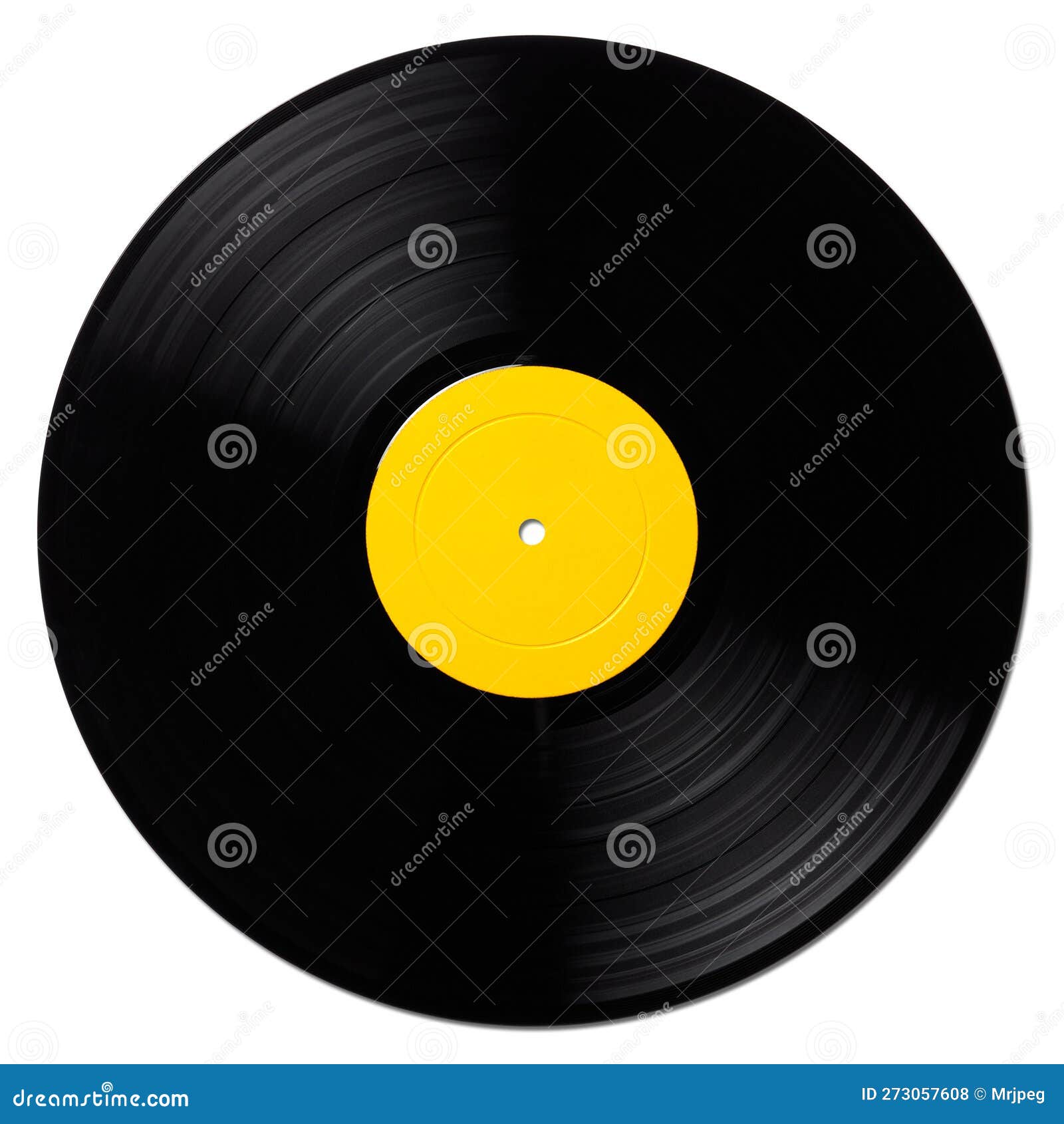 A 12-inch LP Vinyl Record Isolated on White Background Stock Photo ...