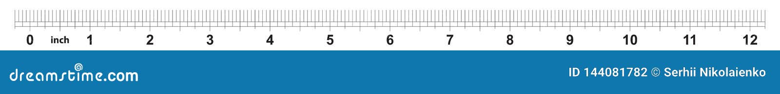 12 Inch Ruler. Marking Accuracy is One Sixteenth of an Inch. Imperial ...