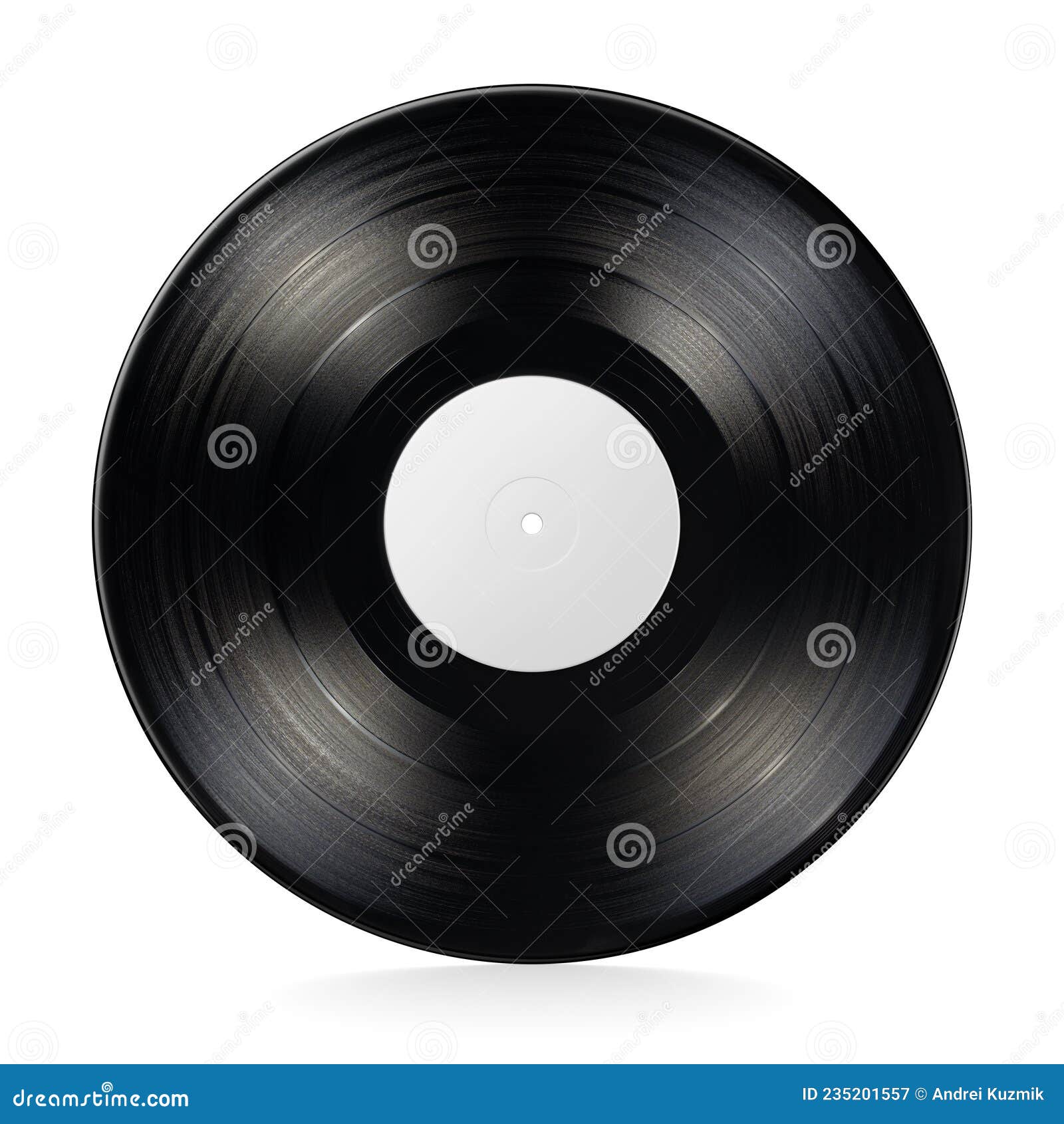 12-inch Vinyl LP Record Isolated on White Background Stock Image ...