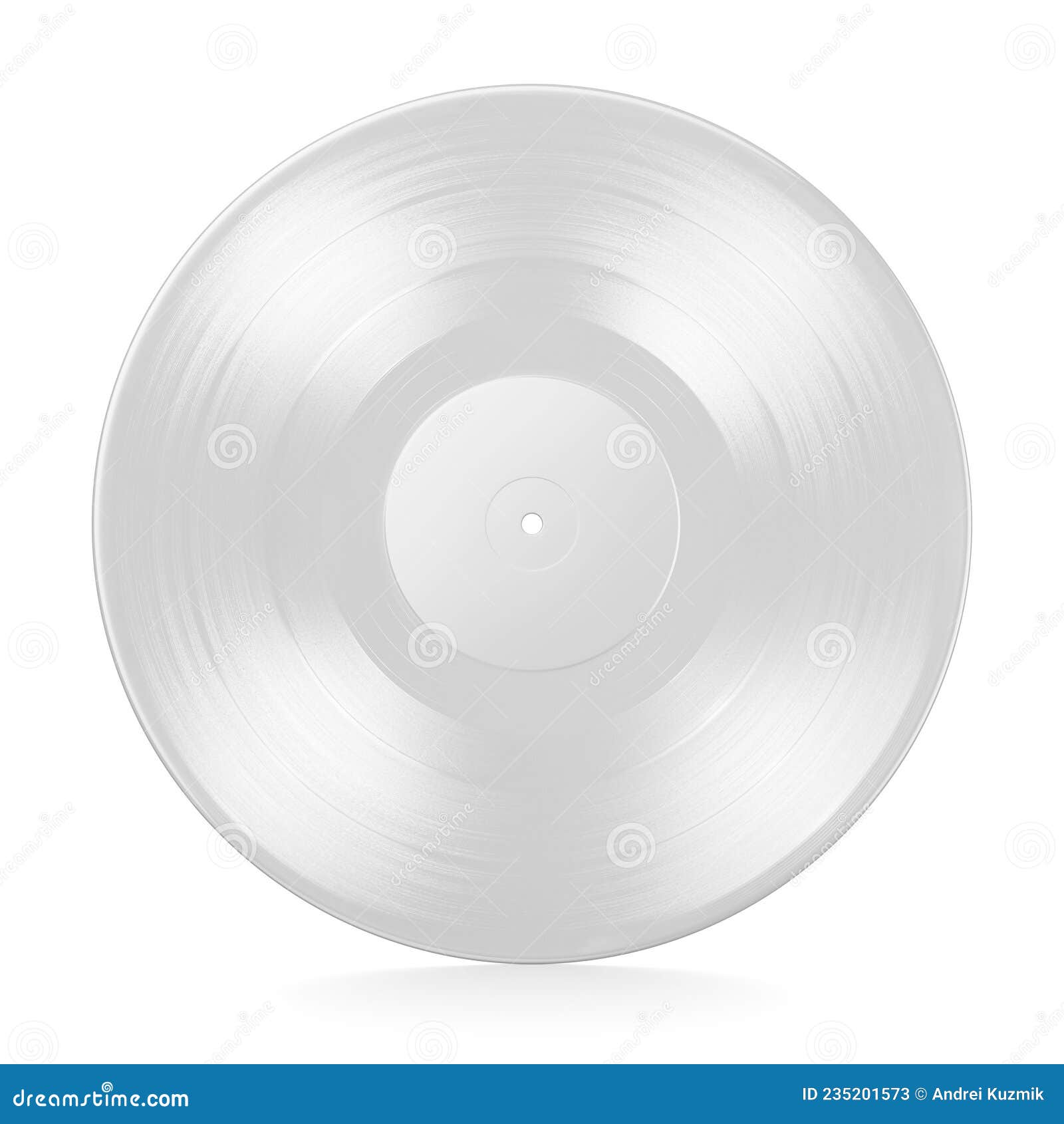 12-inch Vinyl LP Record Isolated on White Background. 3D Rendering ...