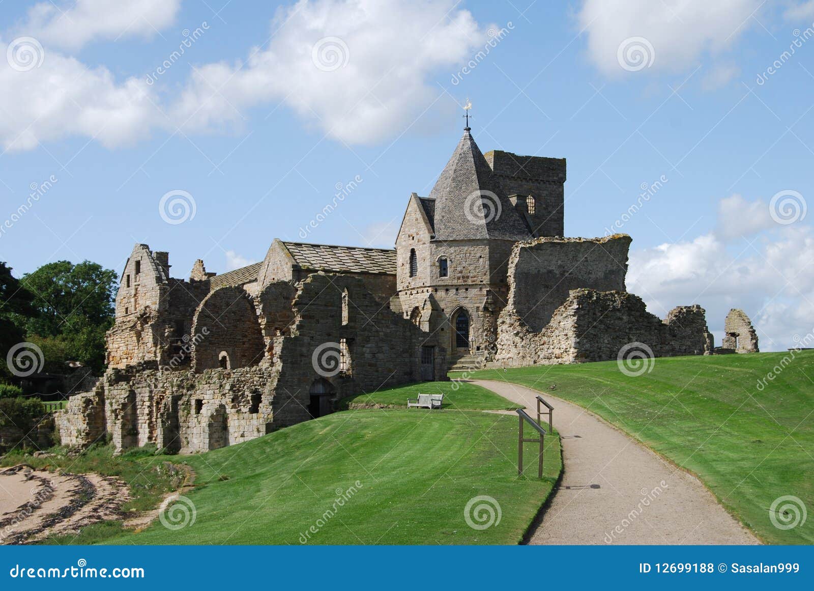 Inchcolm Abbey stock photo. Image of scenery, scotland - 12699188