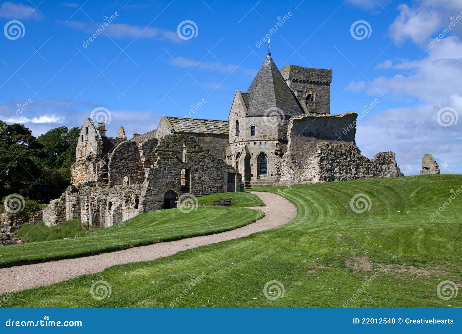 Inchcolm Abbey stock photo. Image of ecclesiastical, ages - 22012540