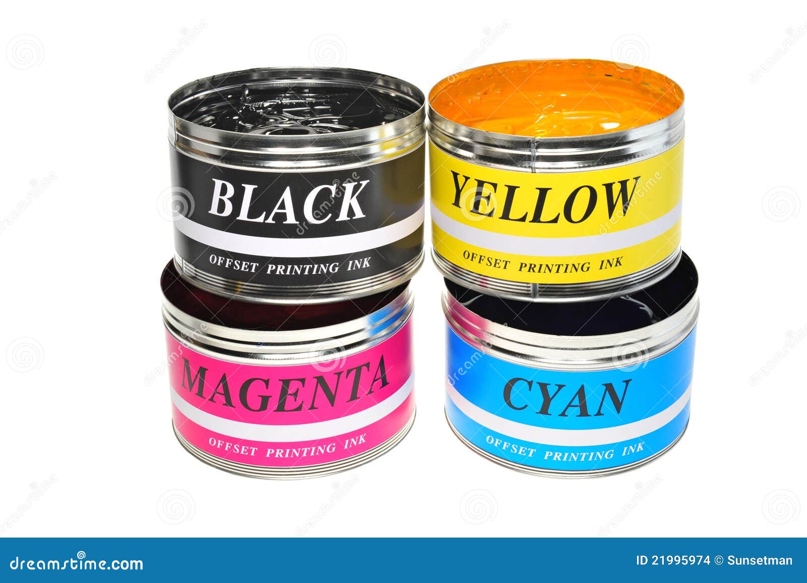 Inchiostri Di Stampa in Offset Fotografia Stock - Immagine di ...