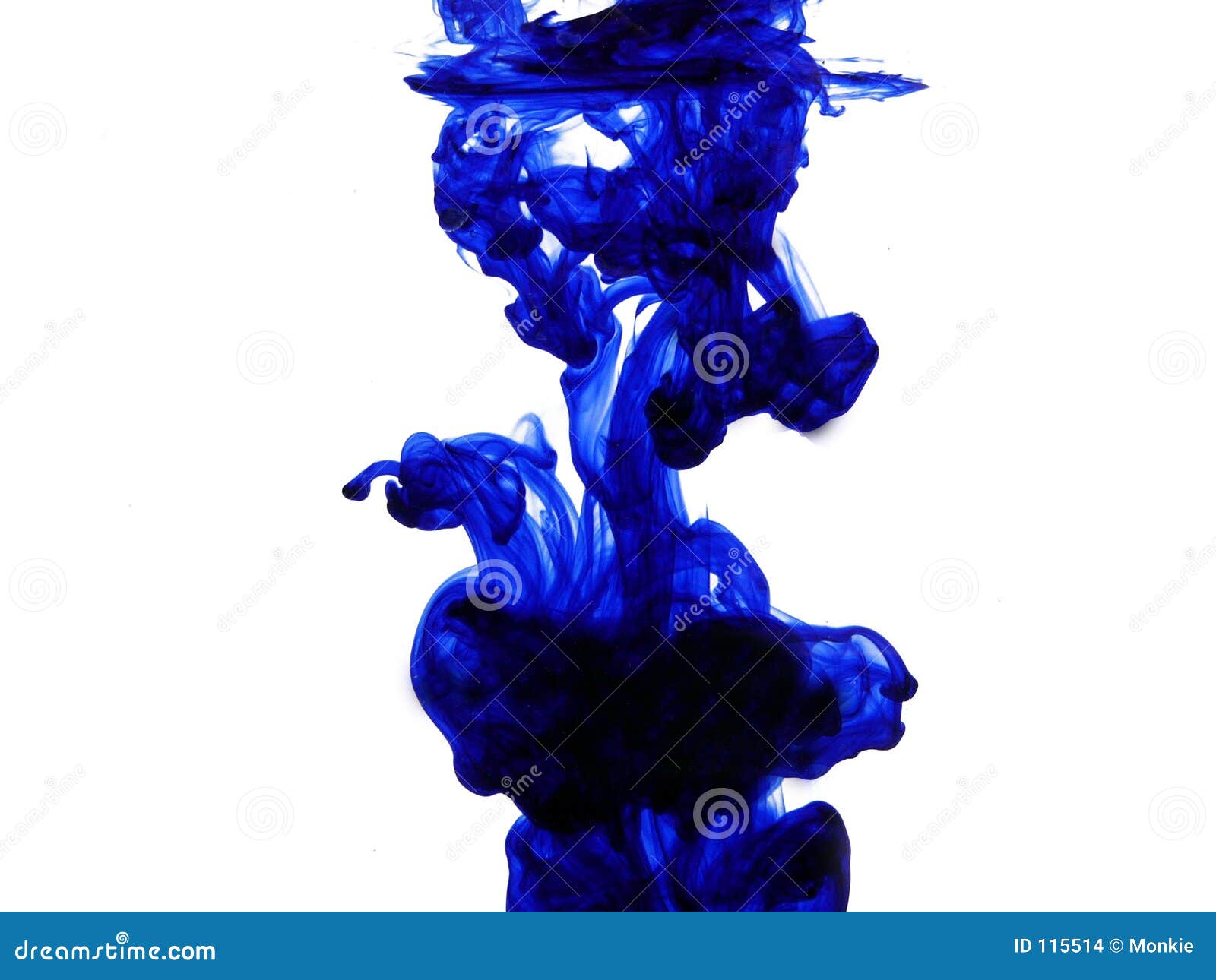 Inchiostro blu fotografia stock. Immagine di mare, seta - 115514