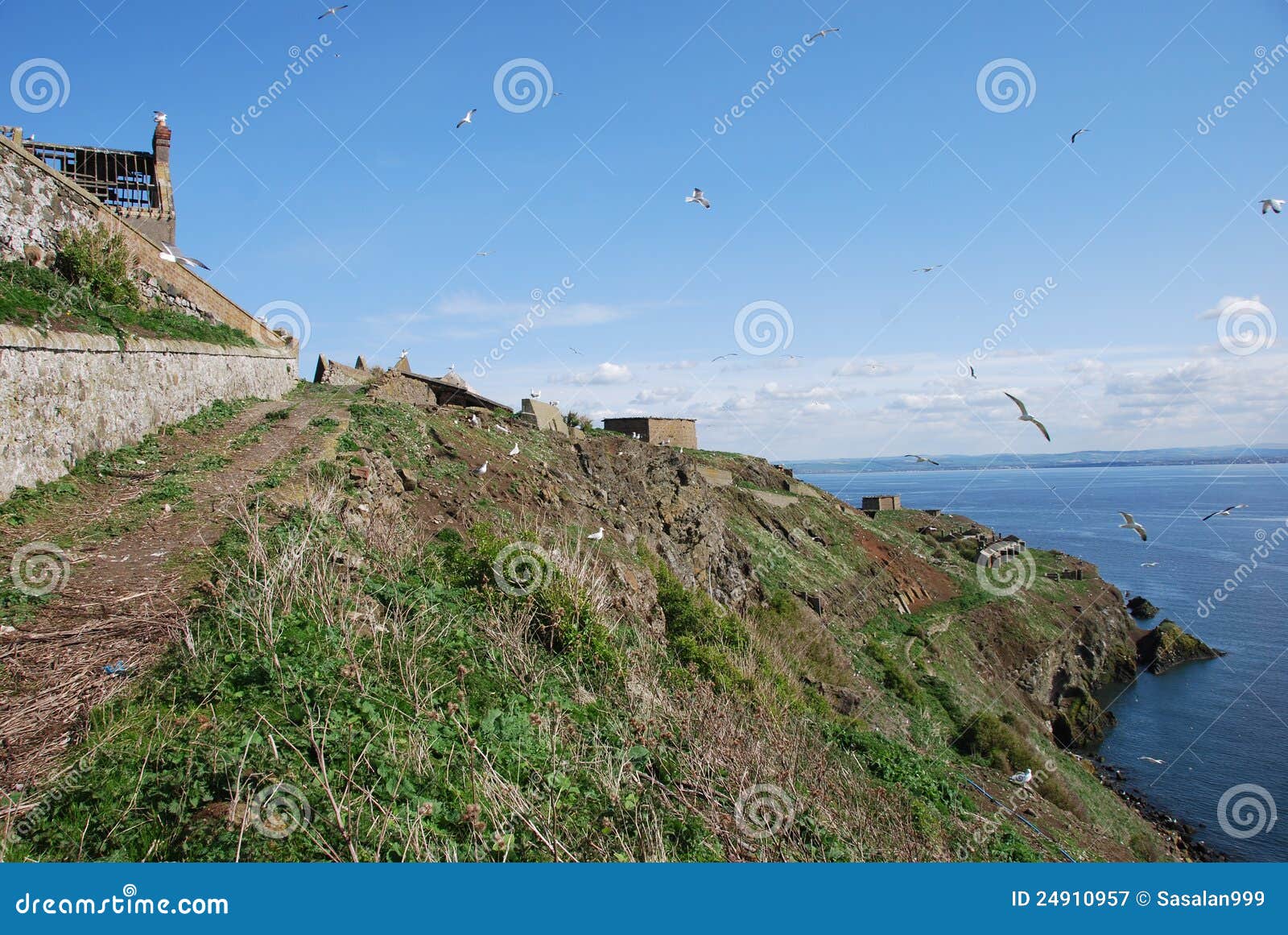 Inchkeith Landscape stock image. Image of scottish, hill - 24910957