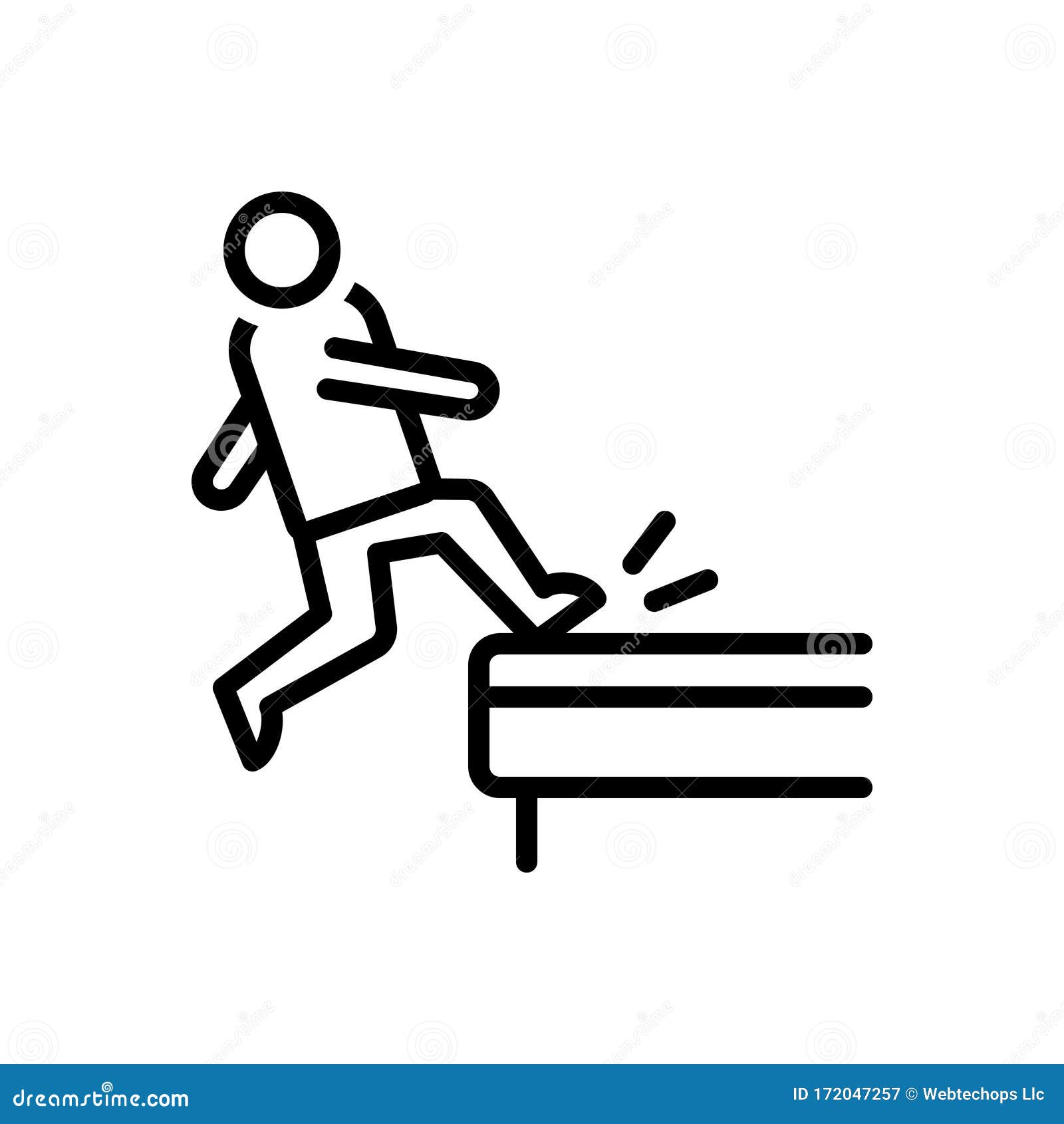 Black Line Icon for Incident, Occurrence and Phenomena Stock ...