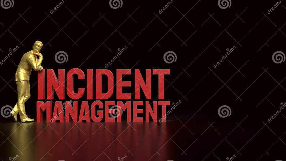 The Incident Management Text for Business Concept 3d Rendering Stock ...