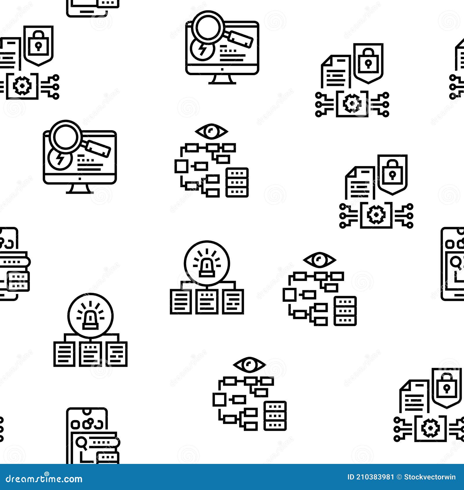 Incident Management Vector Seamless Pattern Stock Vector - Illustration ...