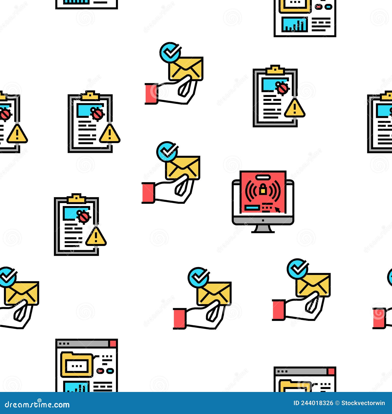 Incident Pattern, Cartoon Style | CartoonDealer.com #85167079