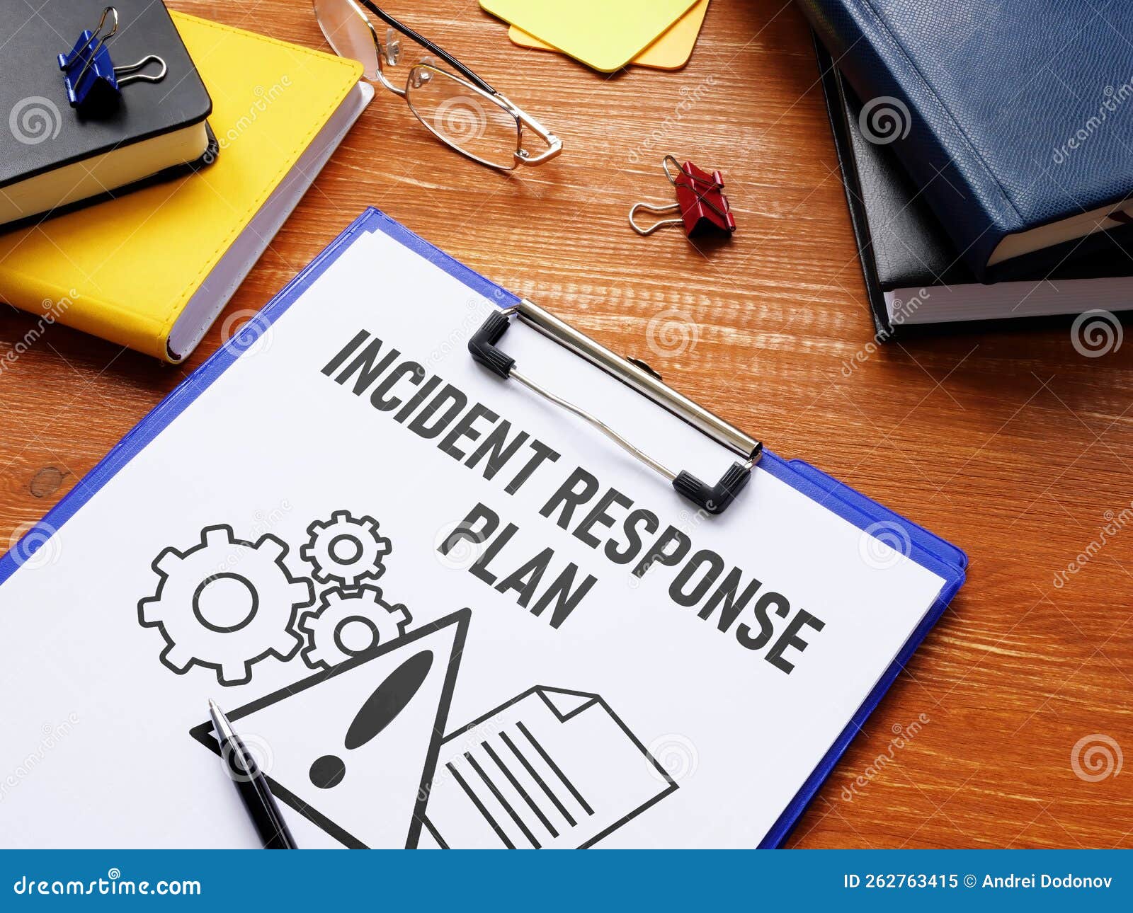 Incident Response Plan is Shown Using the Text Stock Image - Image of ...