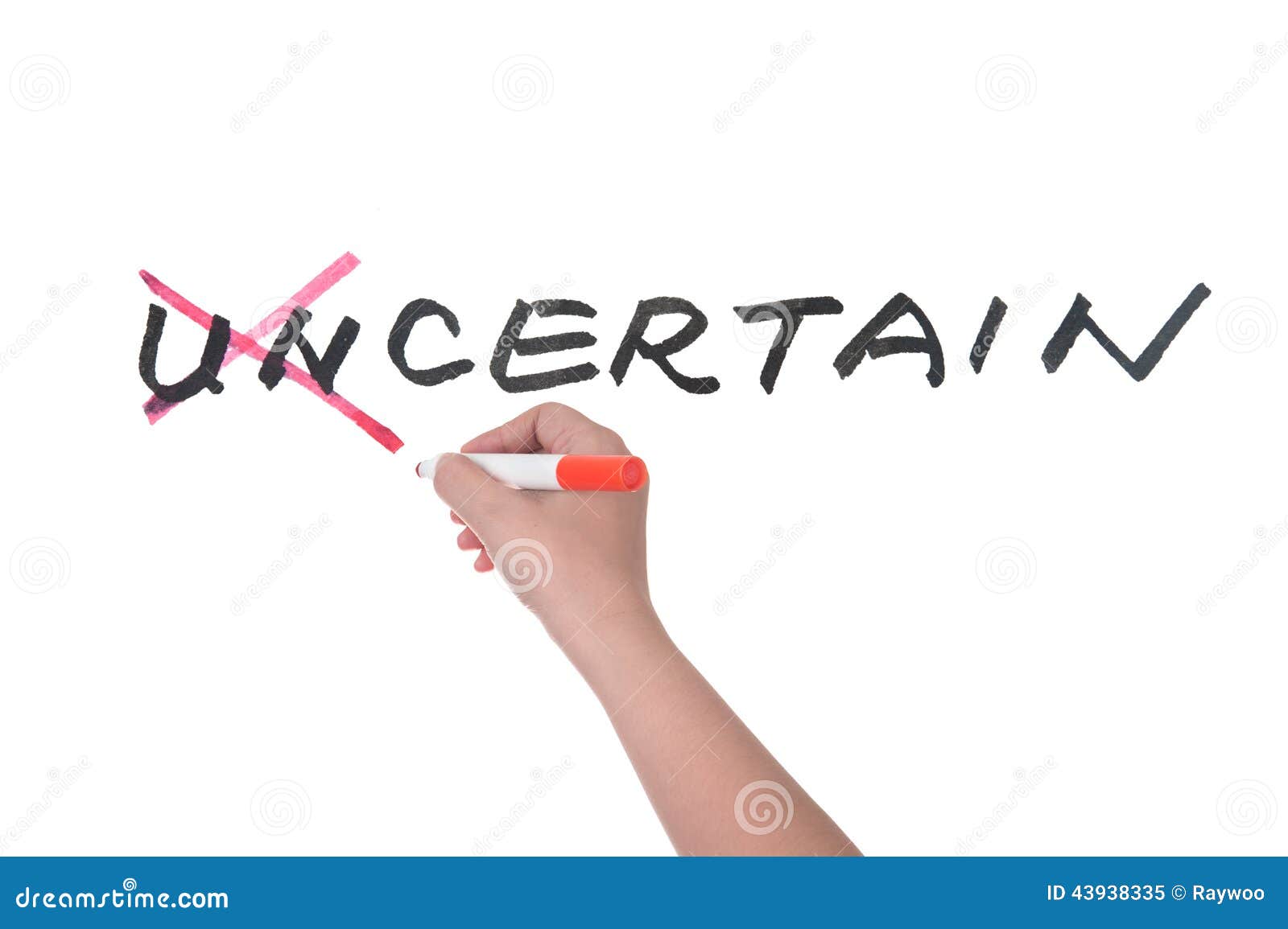 Incierto a cierto concepto imagen de archivo. Imagen de palabra - 43938335