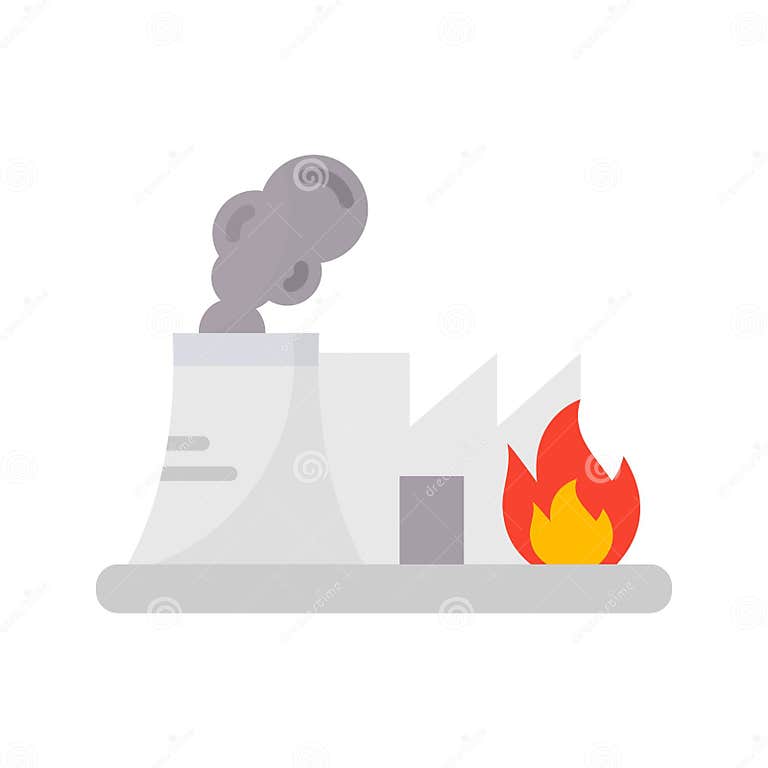 Incinerator Icon Image. stock vector. Illustration of isolated - 284232487