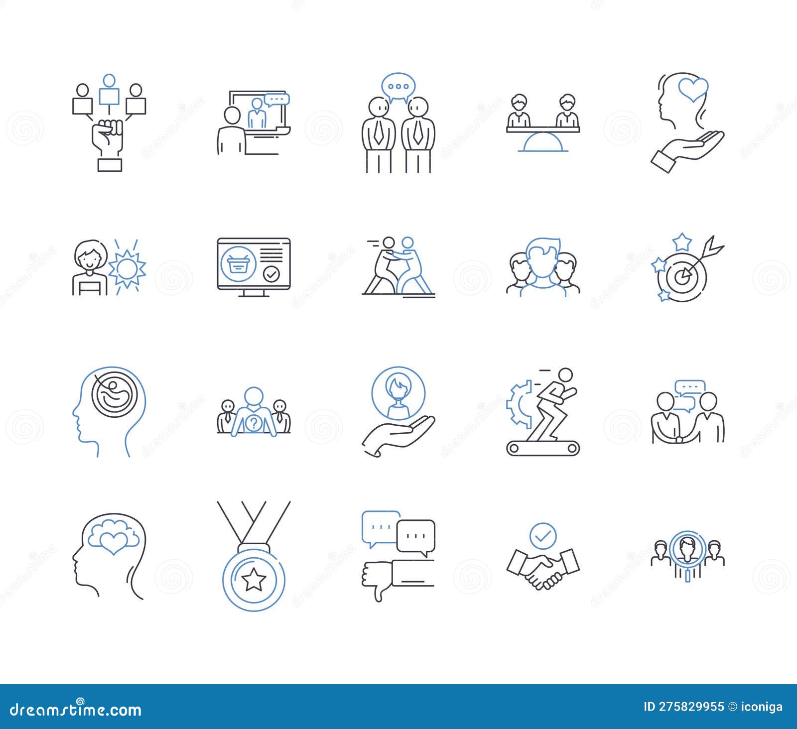 Incipient Coaching Line Icons Collection. Mentorship, Guidance, Support ...