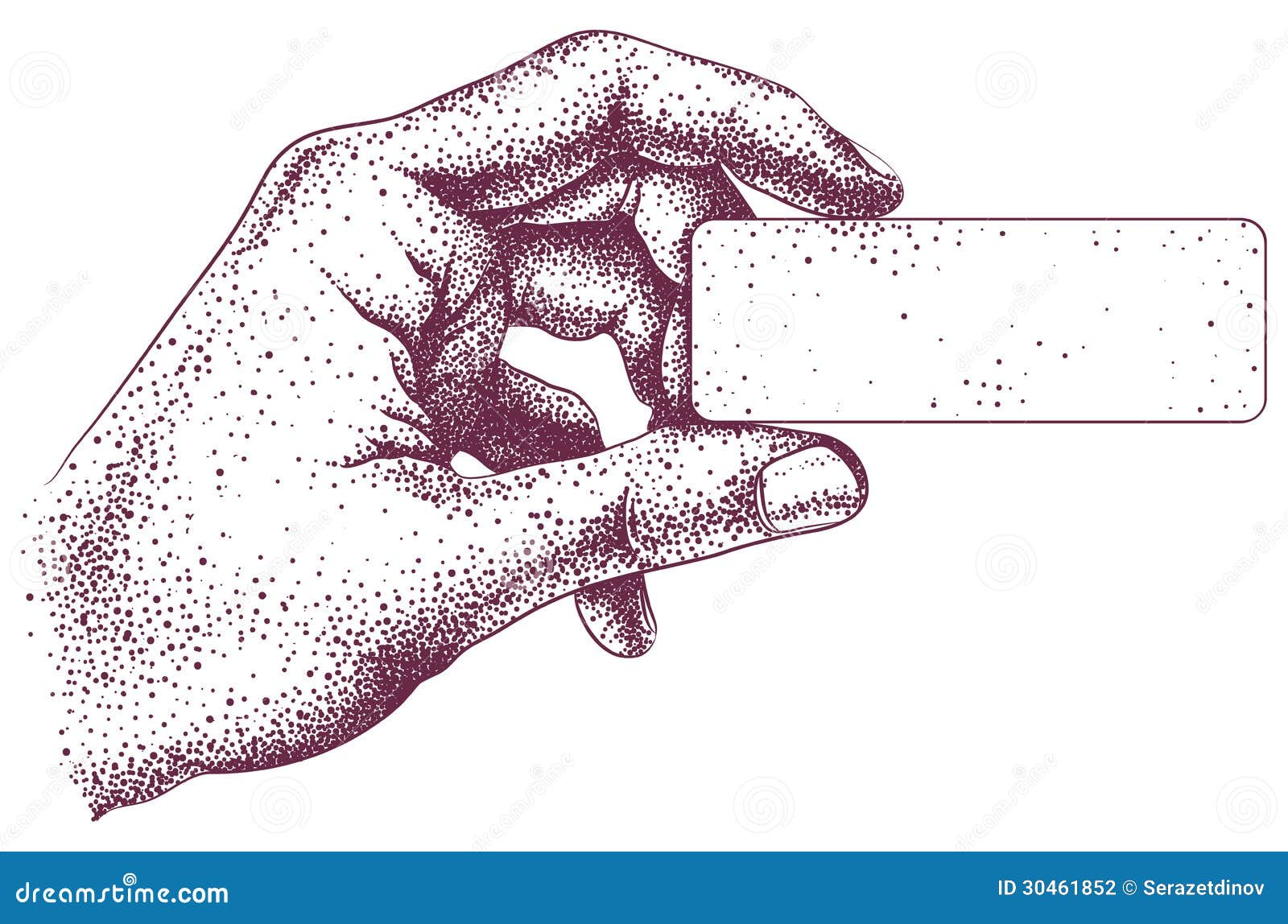 Incisione della mano illustrazione vettoriale. Illustrazione di scheda ...