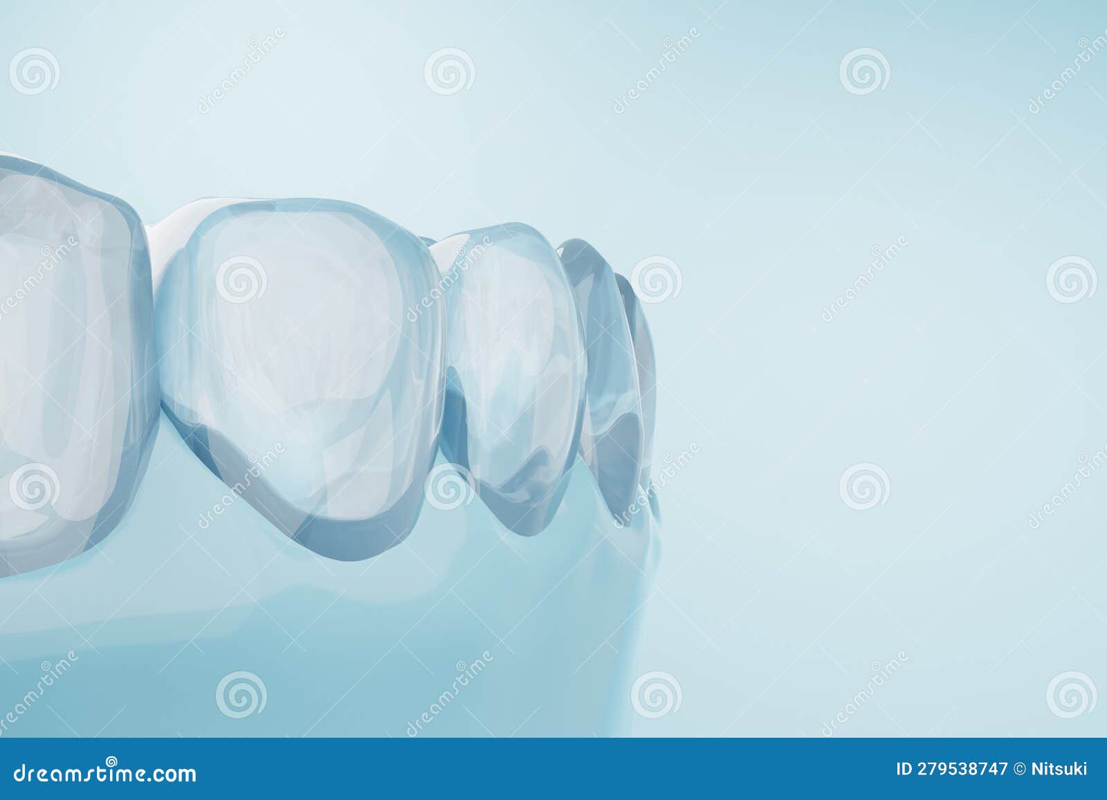 Front Teeth with Blue Science Background Stock Illustration ...