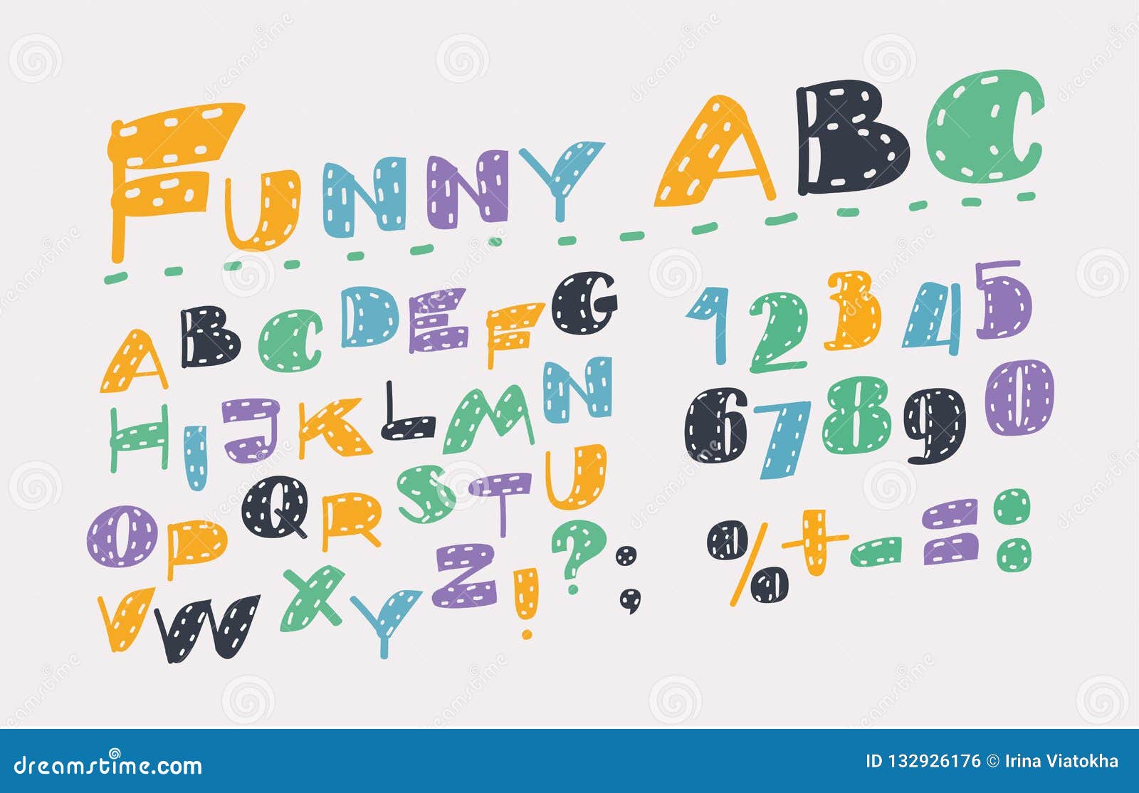 Inclinado sin Serif Font ilustración del vector. Ilustración de ...