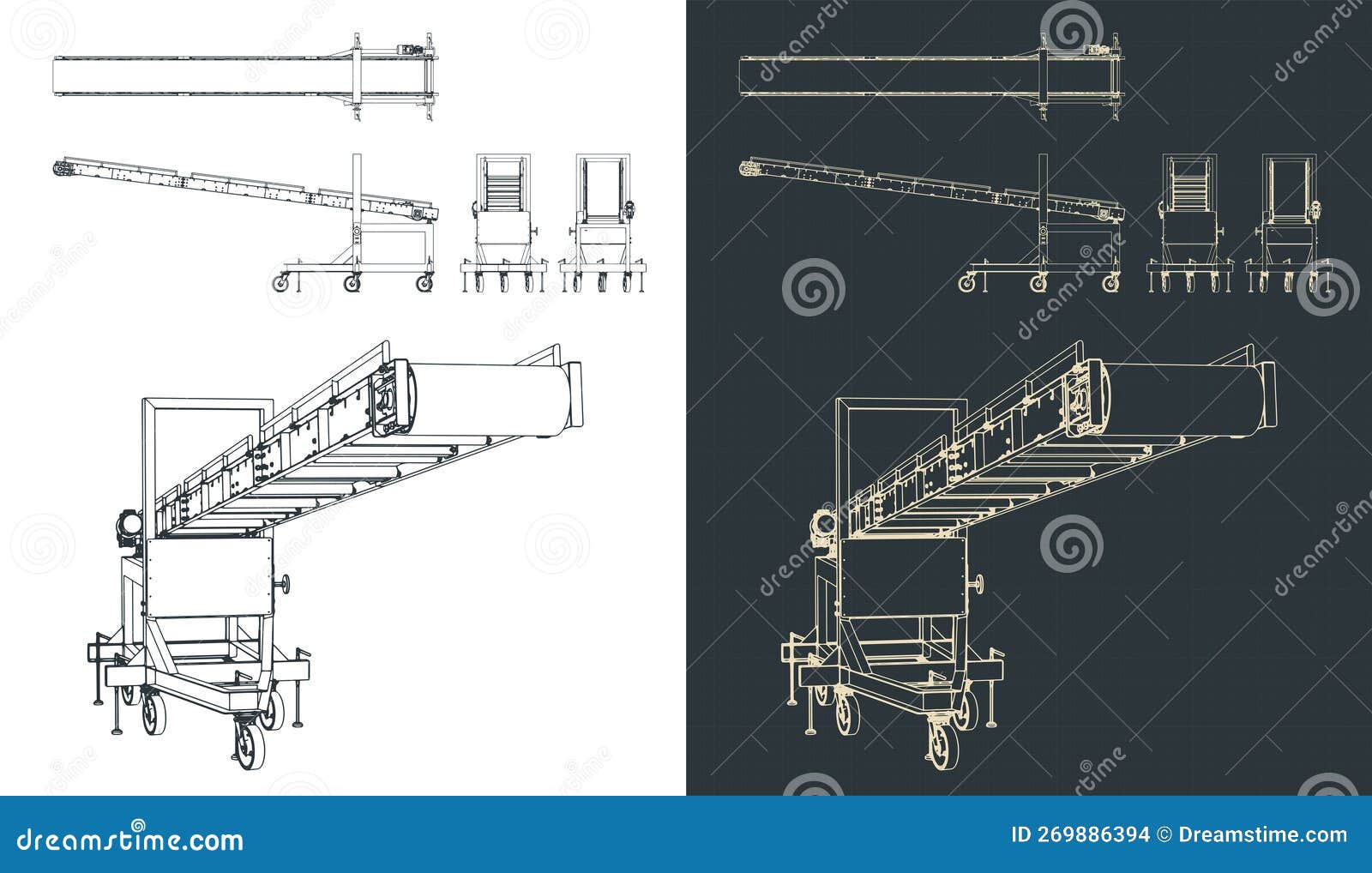 Inclination Loading Drawings Cartoon Vector | CartoonDealer.com #269886405