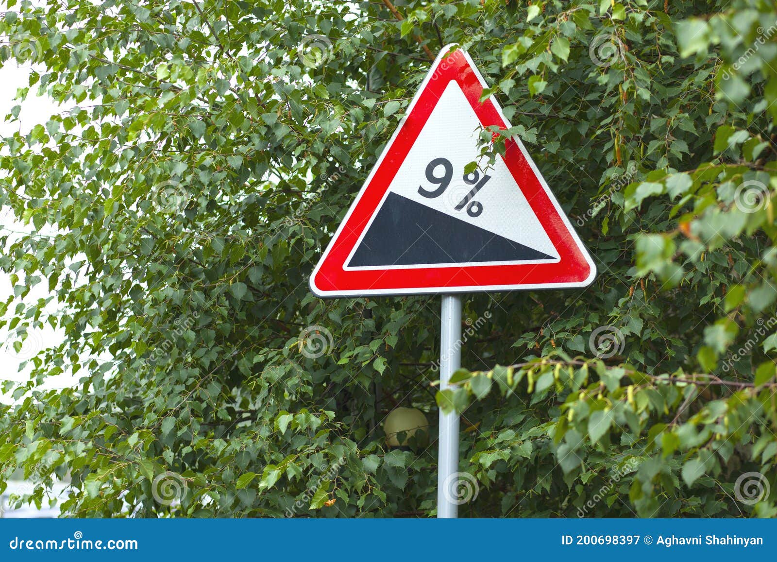 inclination road sign stock image. Image of direction - 200698397