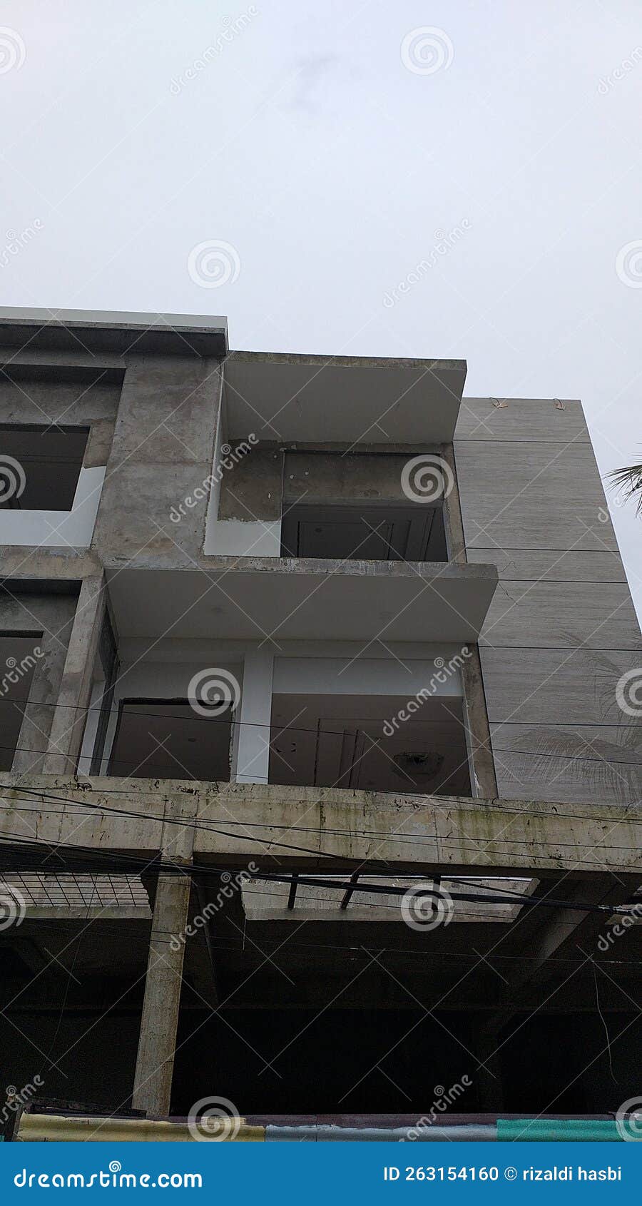 Inclined Building Construction and Then less Luxurious Stock Photo ...